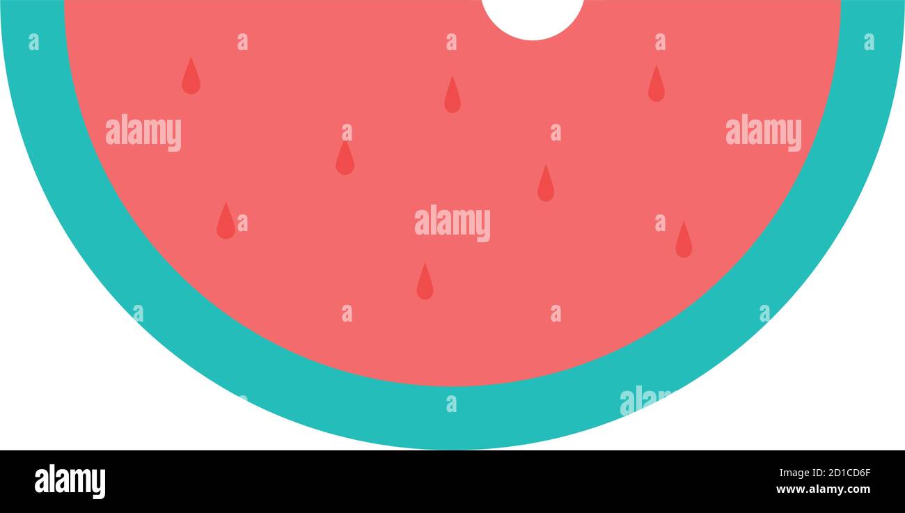 watermelon flat style icon vector design Stock Vector Image & Art - Alamy
