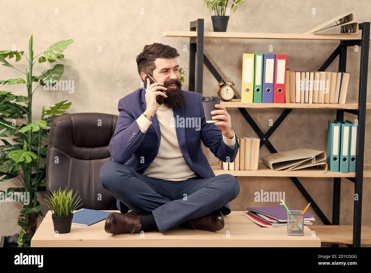 Mobile conversation. Lunch time is happy time. Mental wellbeing and ...