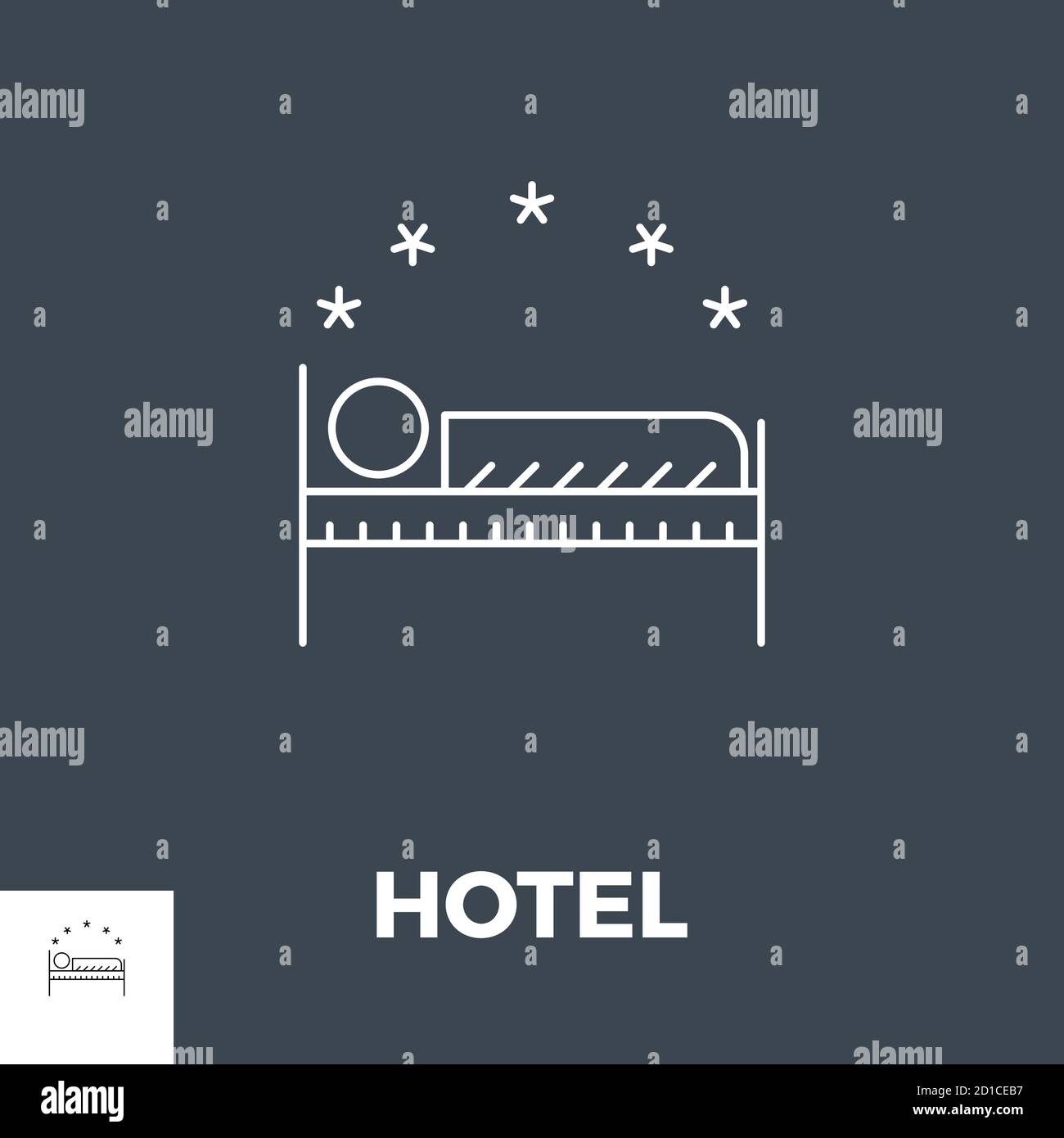 Hotel icon isolated vector Stock Vector Images - Alamy