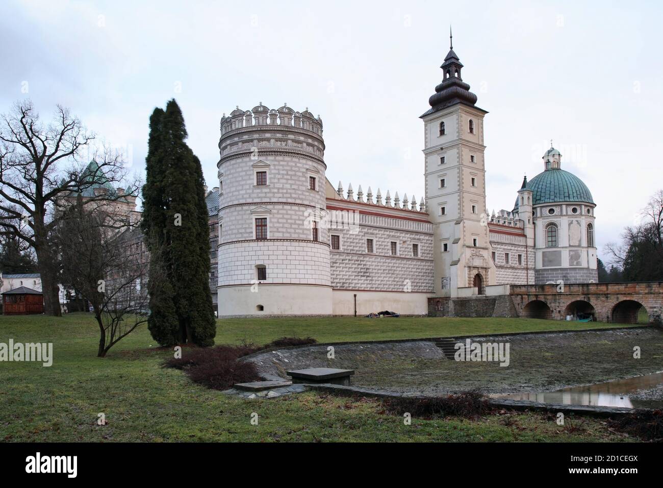 Krasiczyn castle (Zamek w Krasiczynie) near Przemysl. Poland Stock ...