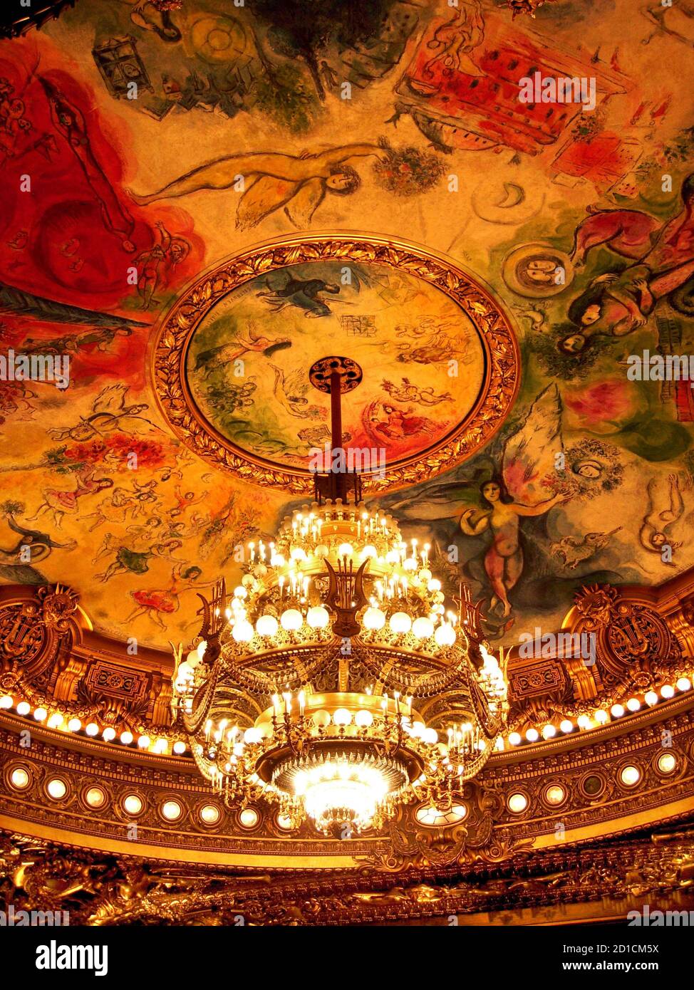 Chagall ceiling opera paris hi-res stock photography and images - Alamy