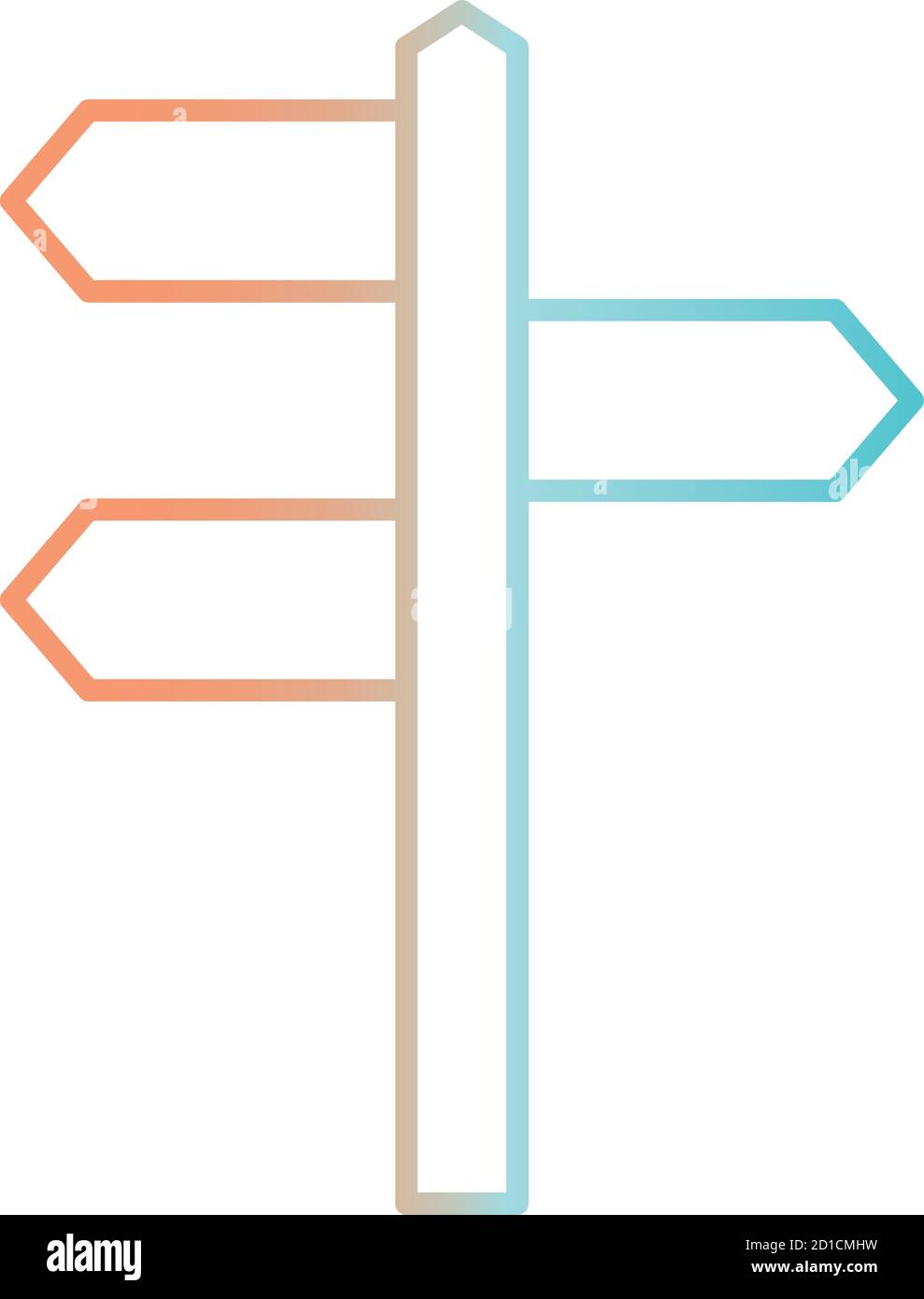 Road sign gradient Stock Vector Images - Alamy