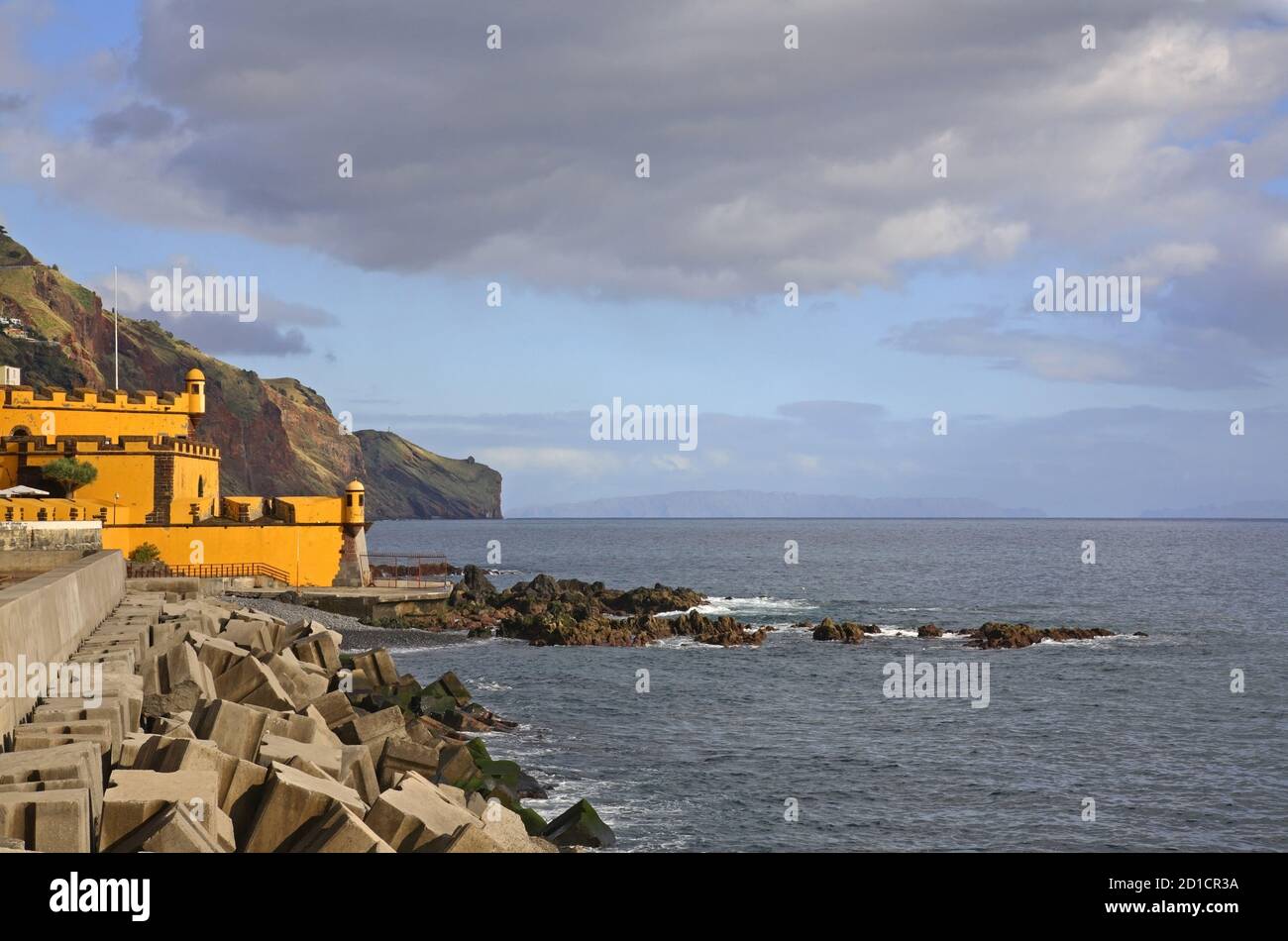 Embankment in Funchal. Madeira island. Portugal Stock Photo - Alamy