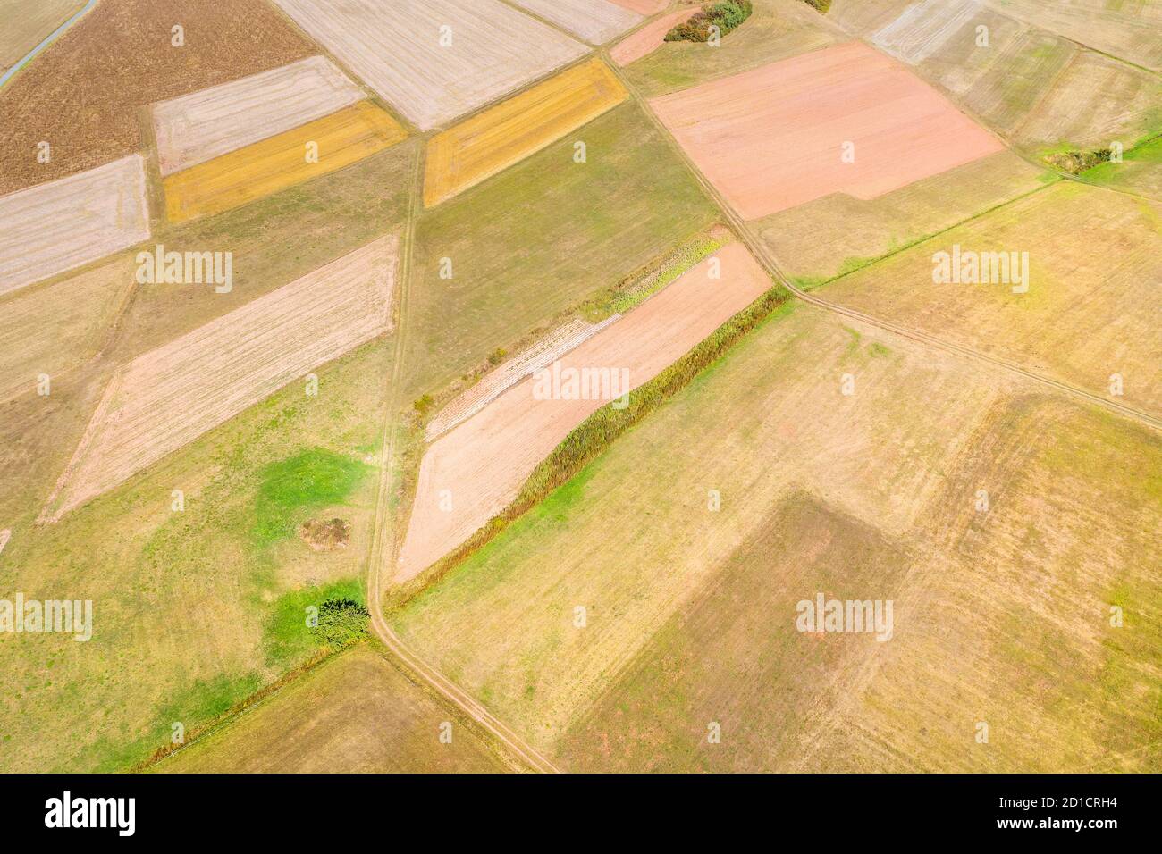 fields and meadows as seen from above Stock Photo - Alamy