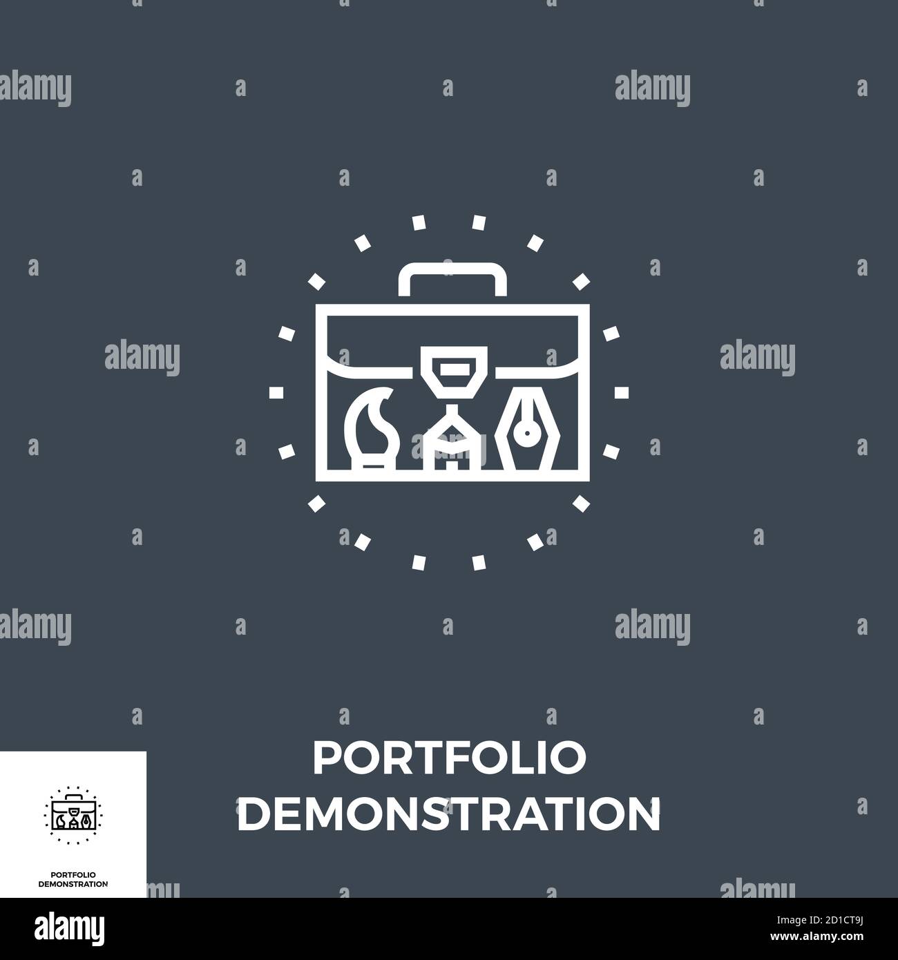 Portfolio Demonstration Line Icon Stock Vector Image & Art - Alamy