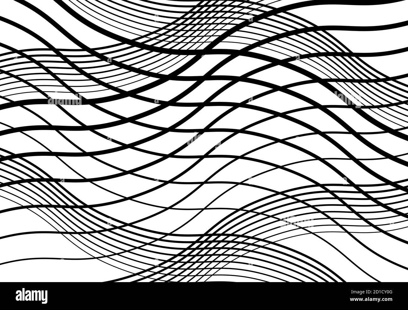 Wavy, billow, undulate lines reticulate, snake-skin mesh, grid ...