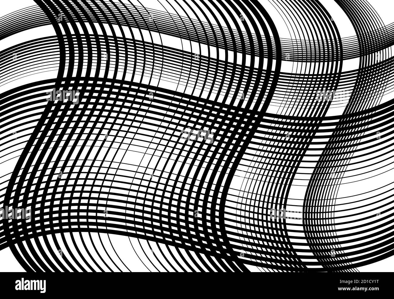 Wavy, billow, undulate lines reticulate, snake-skin mesh, grid ...