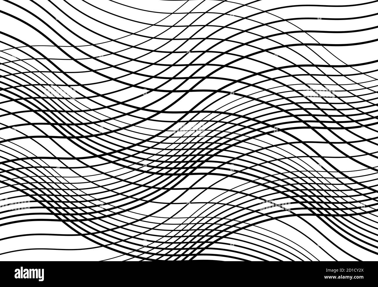 Wavy, billow, undulate lines reticulate, snake-skin mesh, grid ...