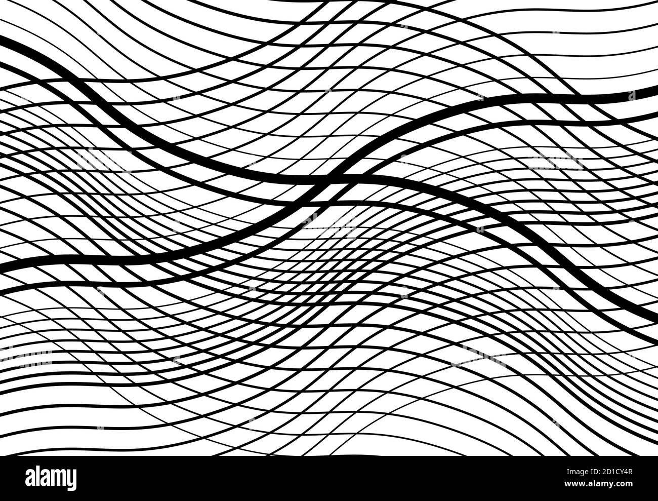 Wavy, billow, undulate lines reticulate, snake-skin mesh, grid ...