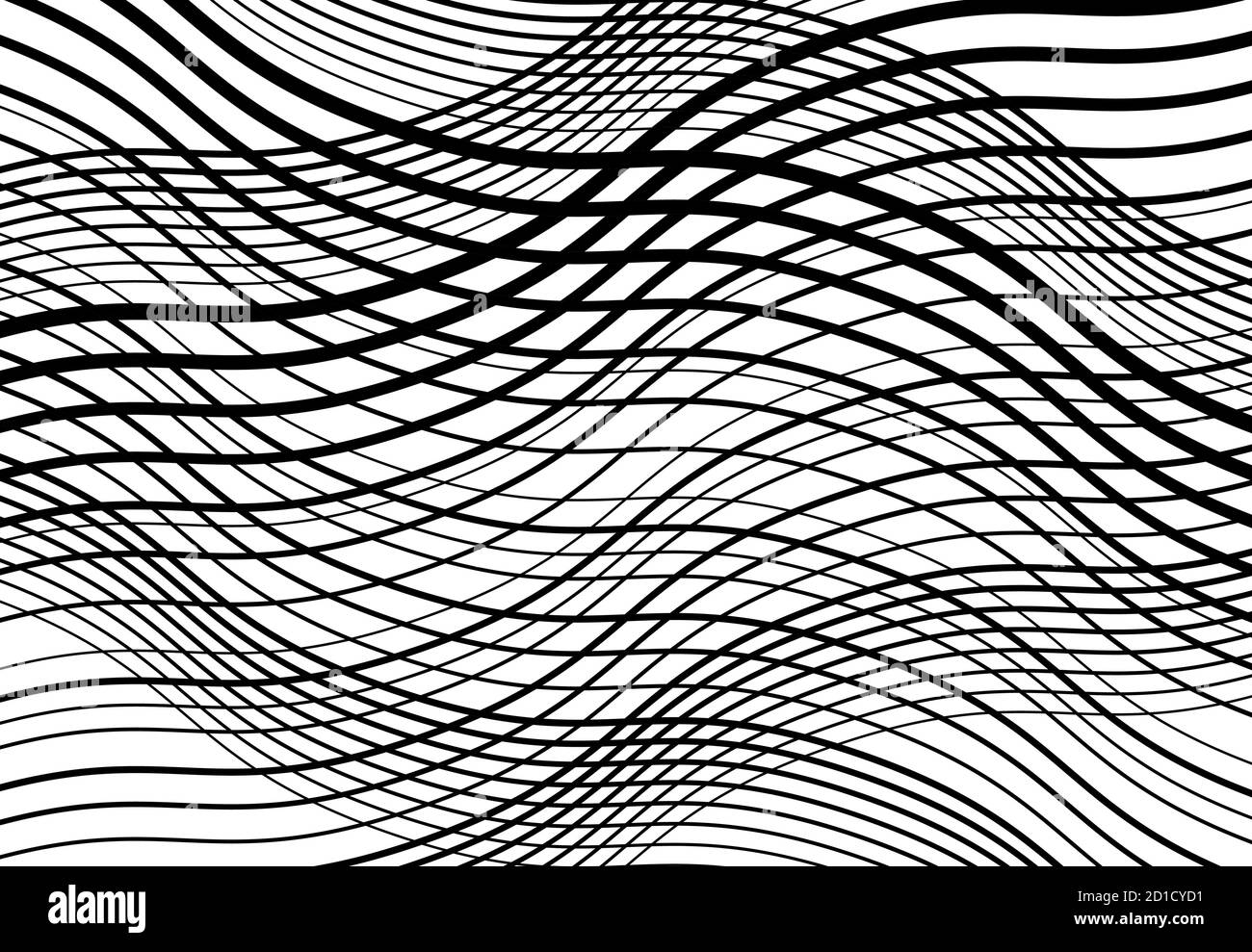 Wavy, billow, undulate lines reticulate, snake-skin mesh, grid ...