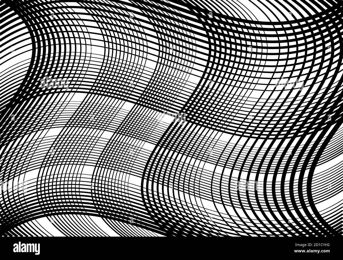 Wavy, billow, undulate lines reticulate, snake-skin mesh, grid ...