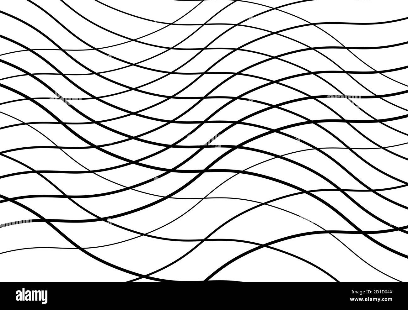 Wavy, billow, undulate lines reticulate, snake-skin mesh, grid ...