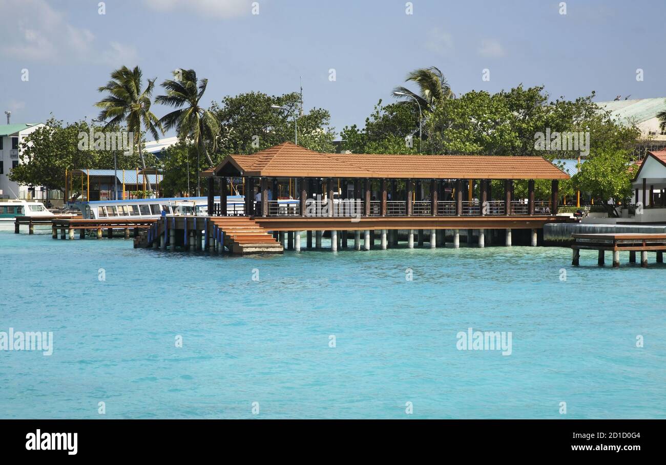 Presidential Jetty in Male. Republic of the Maldives Stock Photo - Alamy
