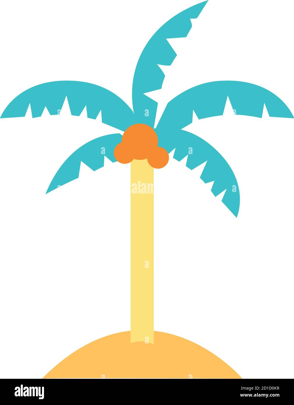 palm tree flat style icon vector design Stock Vector Image & Art - Alamy