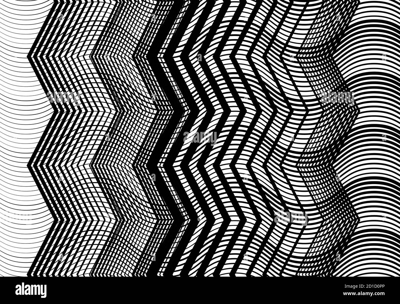 Wavy, billow, undulate lines reticulate, snake-skin mesh, grid ...