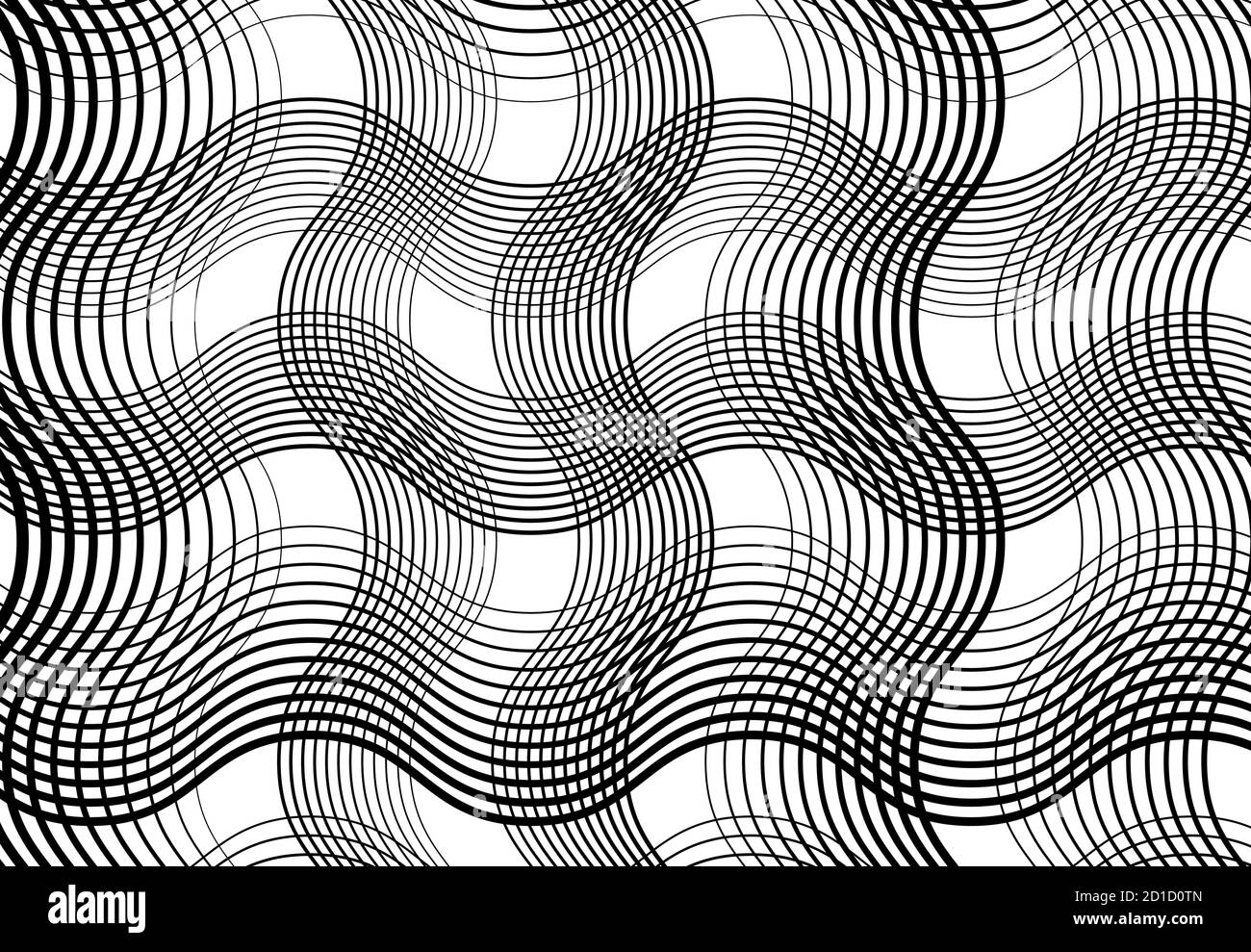 Wavy, billow, undulate lines reticulate, snake-skin mesh, grid ...