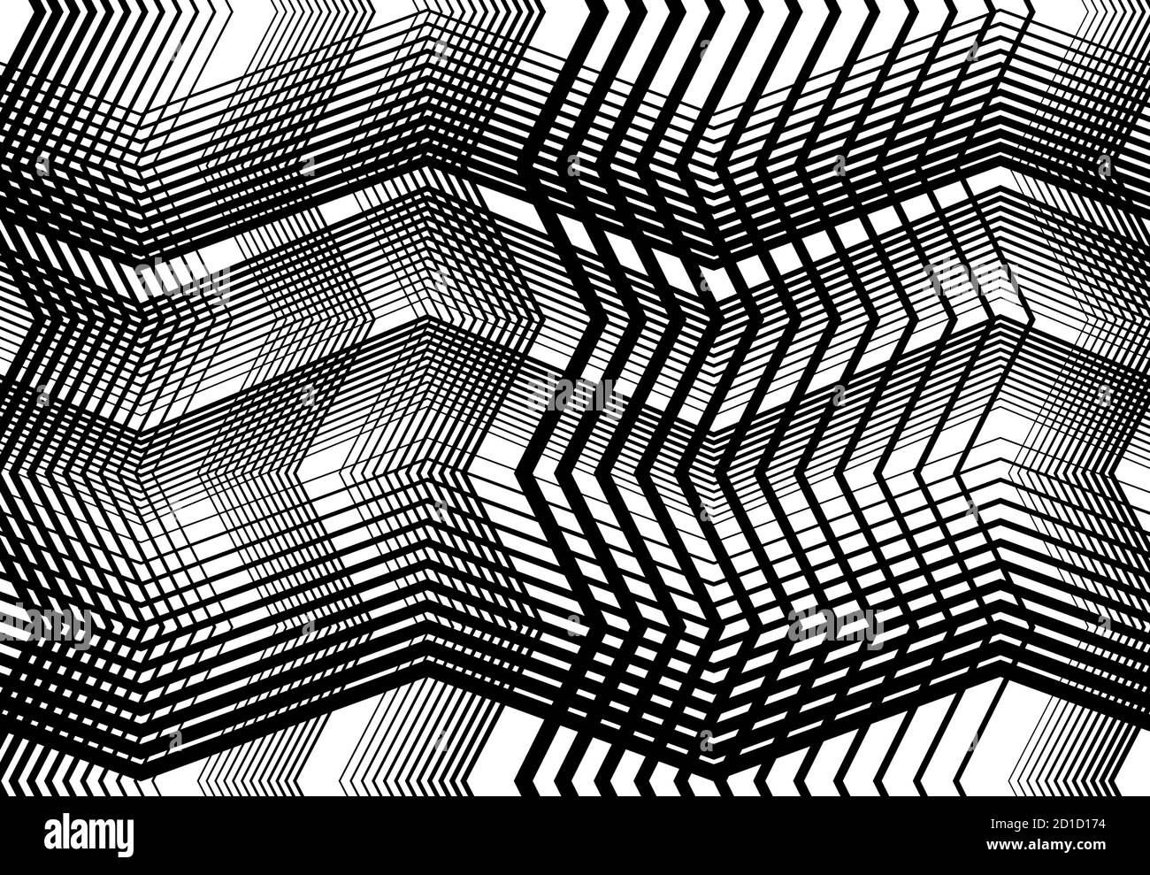 Wavy, billow, undulate lines reticulate, snake-skin mesh, grid ...