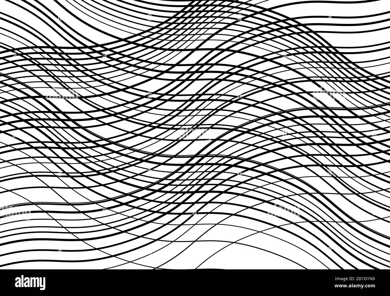 Wavy, billow, undulate lines reticulate, snake-skin mesh, grid ...