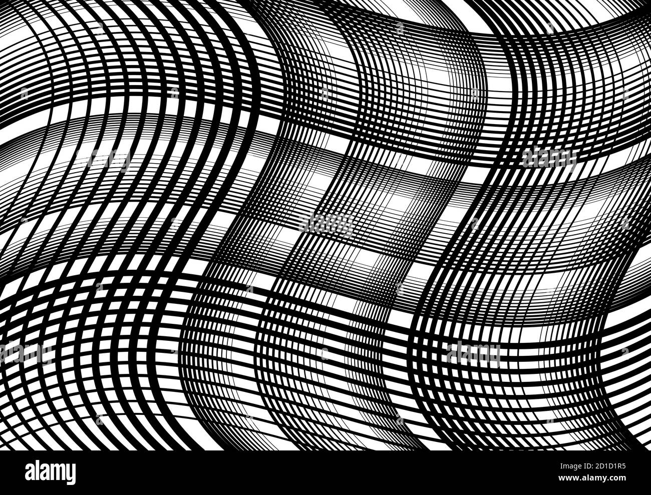 Wavy, billow, undulate lines reticulate, snake-skin mesh, grid ...