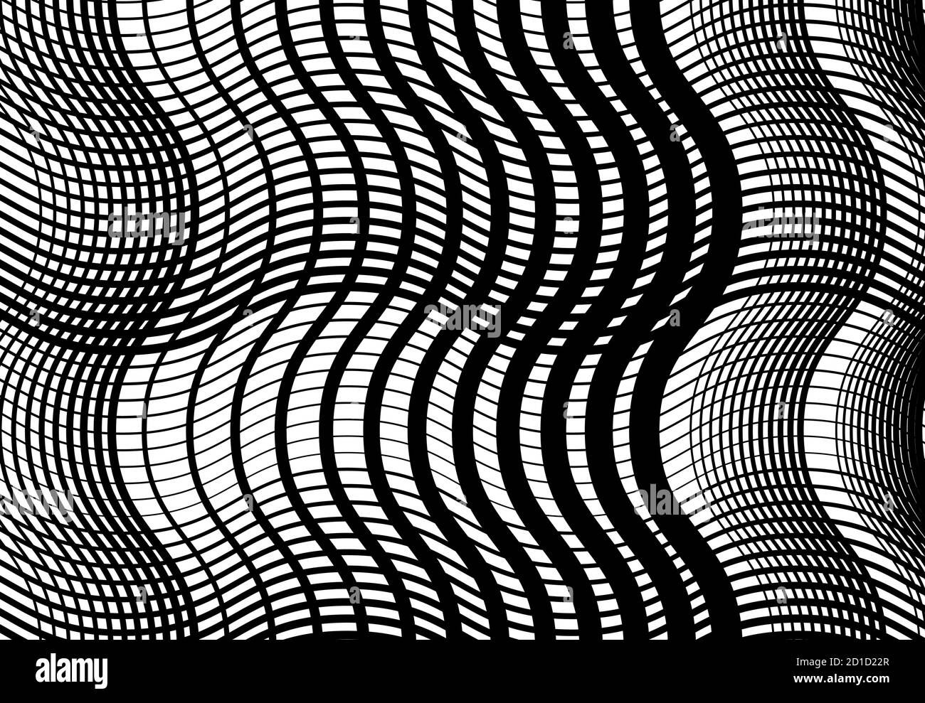 Wavy, billow, undulate lines reticulate, snake-skin mesh, grid ...