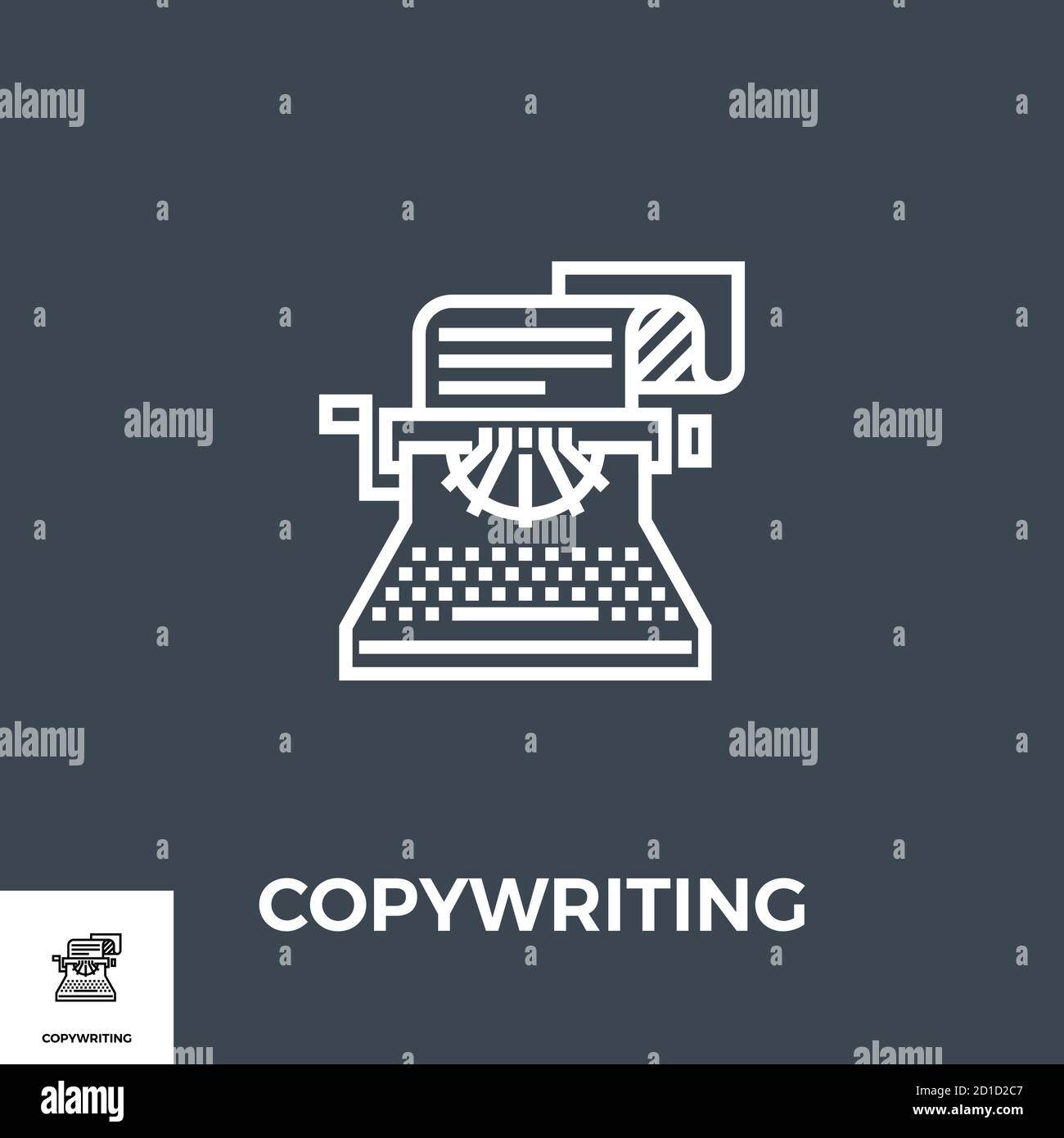 Copywriting Line Icon Stock Vector Image & Art - Alamy
