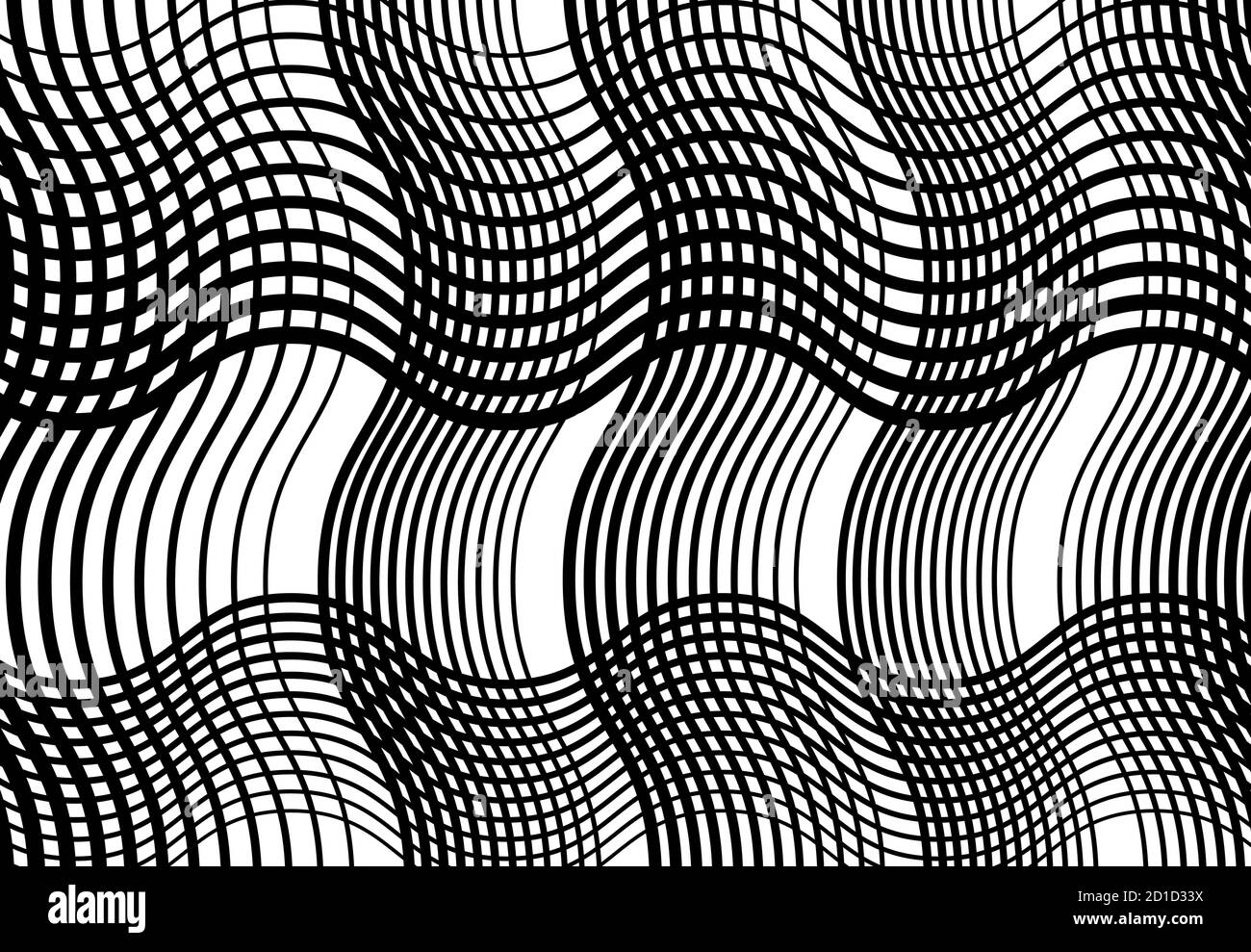 Wavy, billow, undulate lines reticulate, snake-skin mesh, grid ...