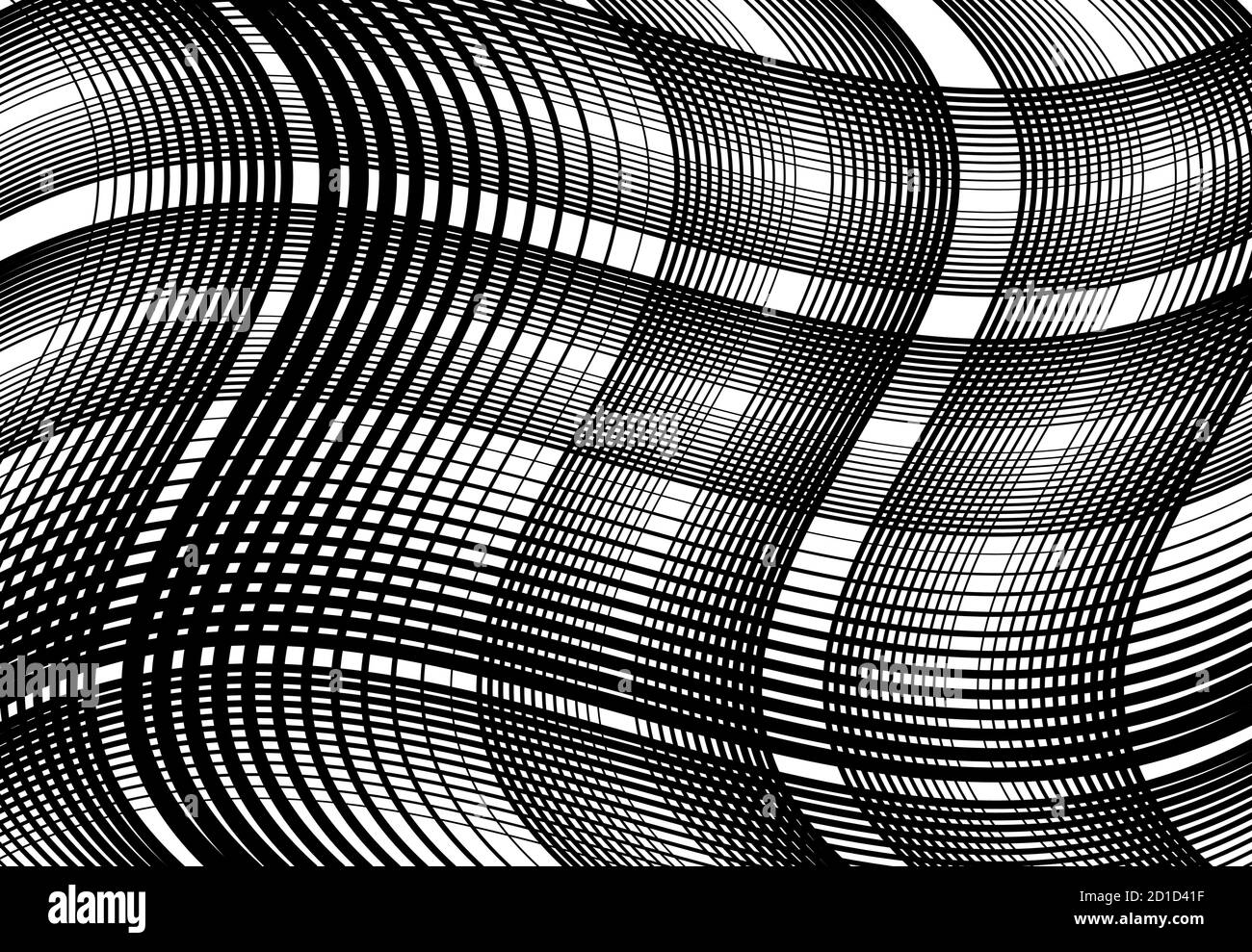 Wavy, billow, undulate lines reticulate, snake-skin mesh, grid ...