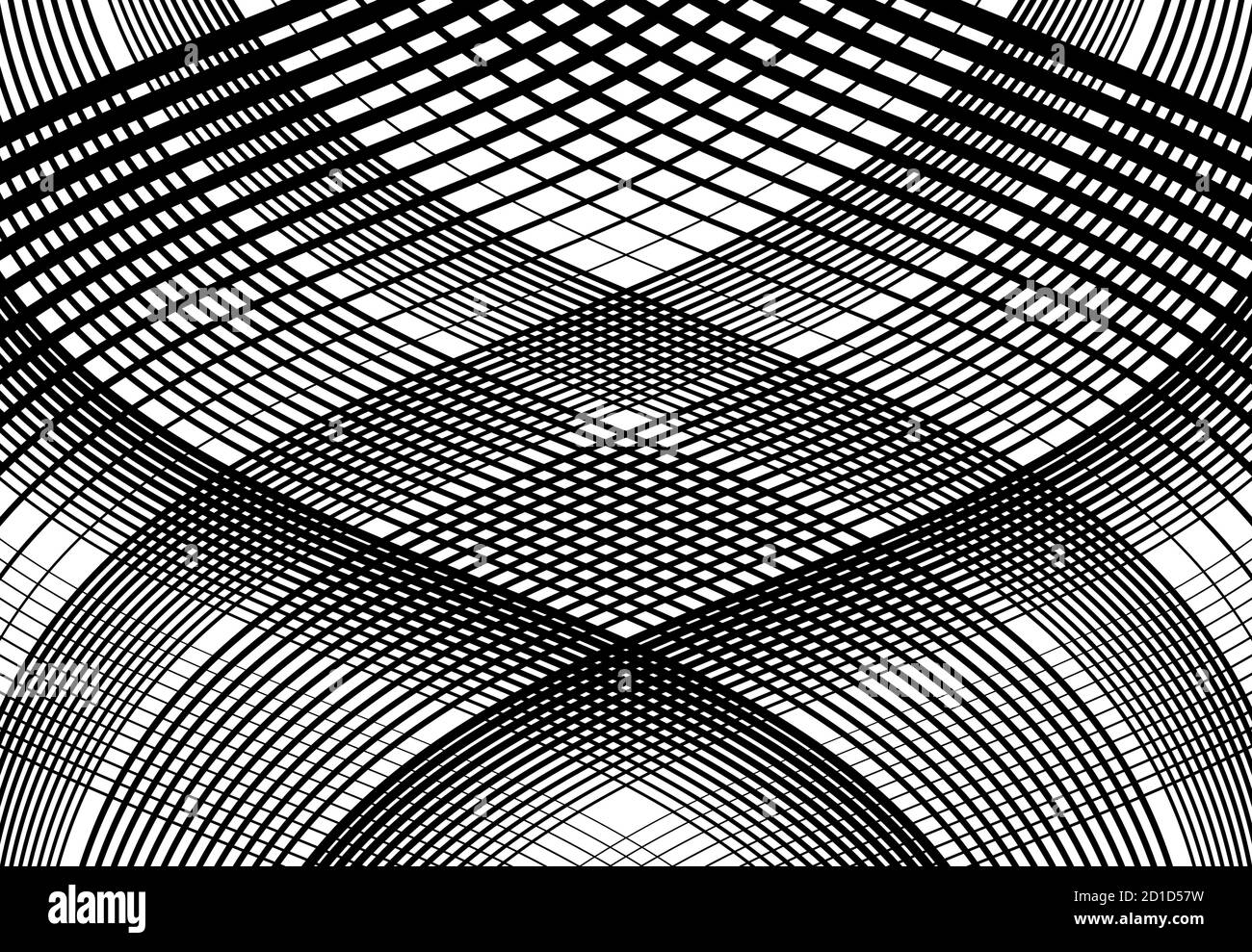 Wavy, billow, undulate lines reticulate, snake-skin mesh, grid ...