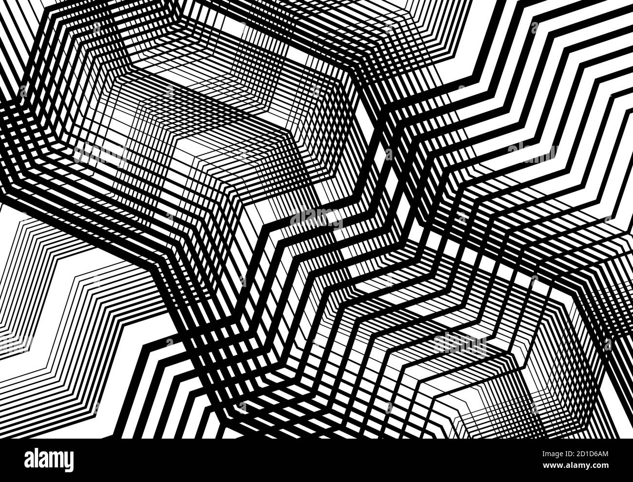 Wavy, billow, undulate lines reticulate, snake-skin mesh, grid ...