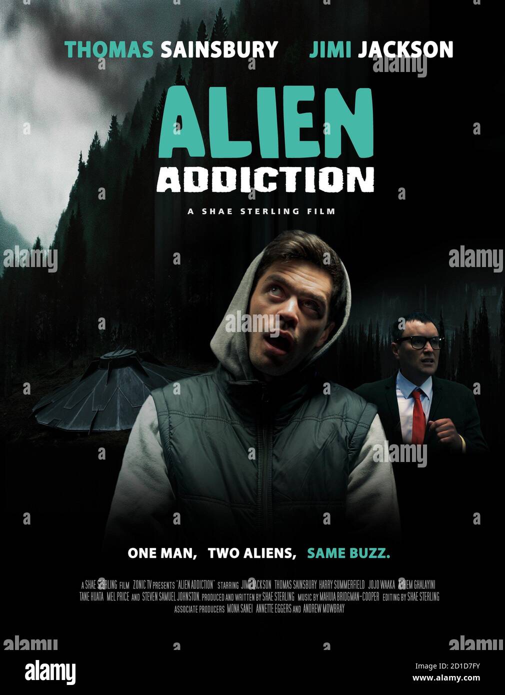 ALIEN ADDICTION, poster, from left: Jimi Jackson, Thomas Sainsbury ...