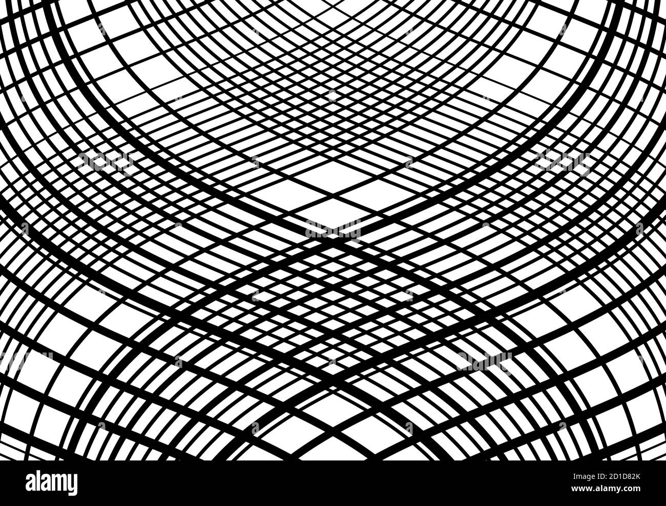 Wavy, billow, undulate lines reticulate, snake-skin mesh, grid ...