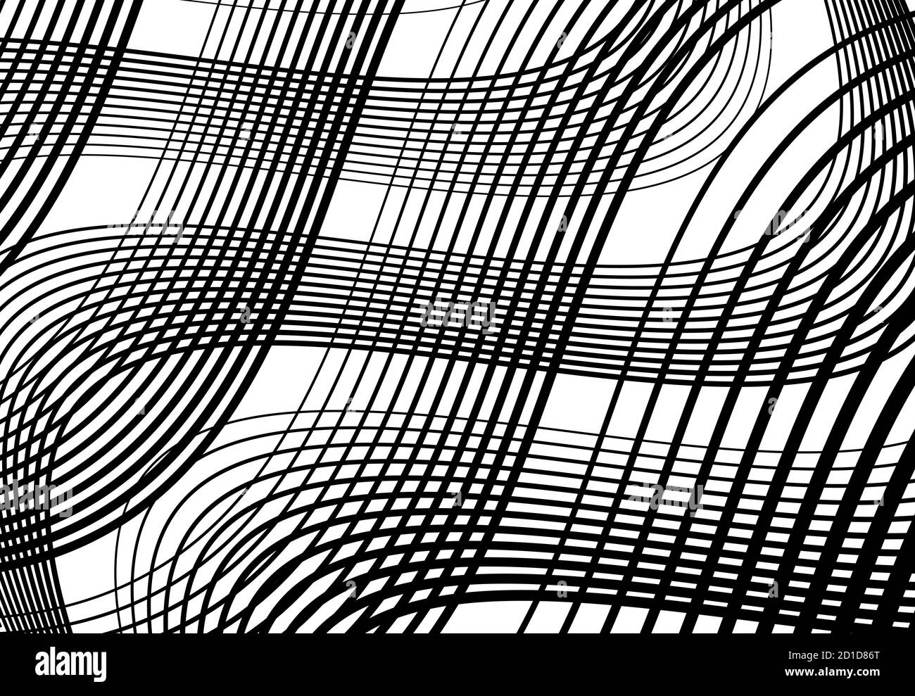 Wavy, billow, undulate lines reticulate, snake-skin mesh, grid ...