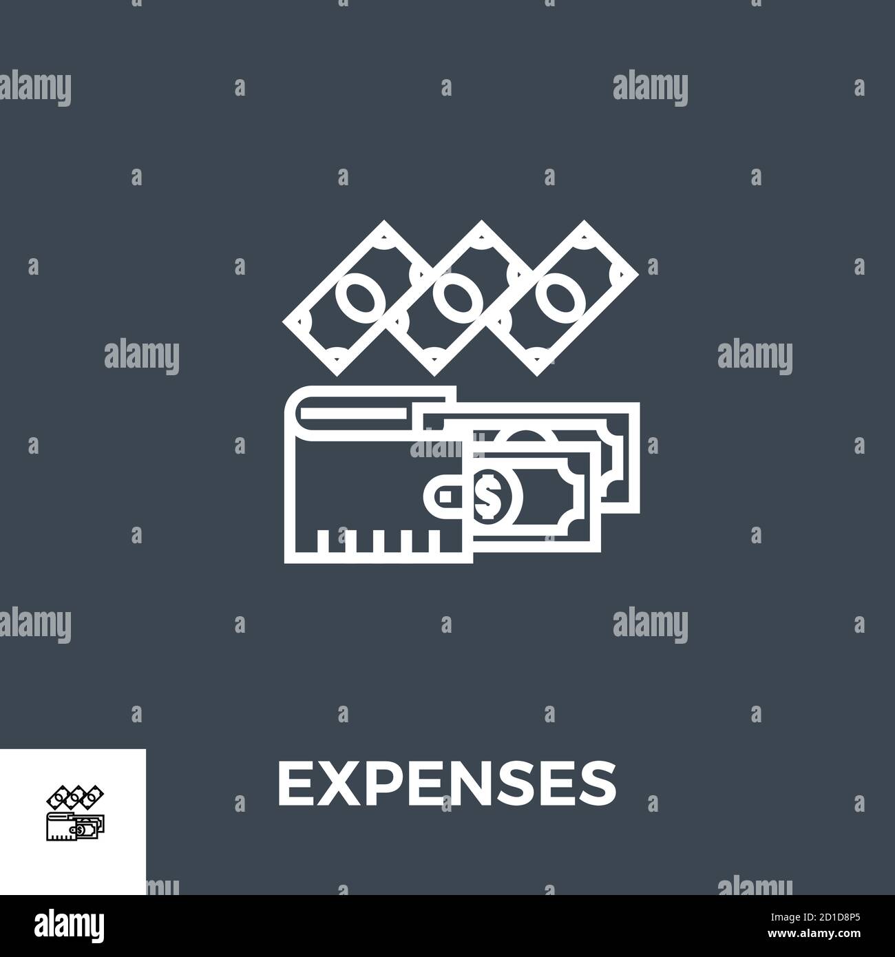 Expenses Line Icon Stock Vector Image & Art - Alamy