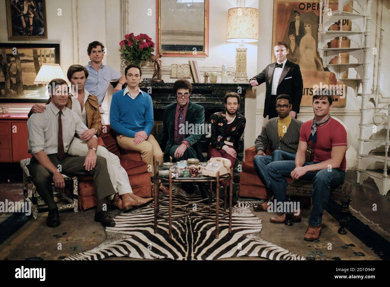 THE BOYS IN THE BAND, from left: Tuc Watkins, Andrew Rannells, Matt ...