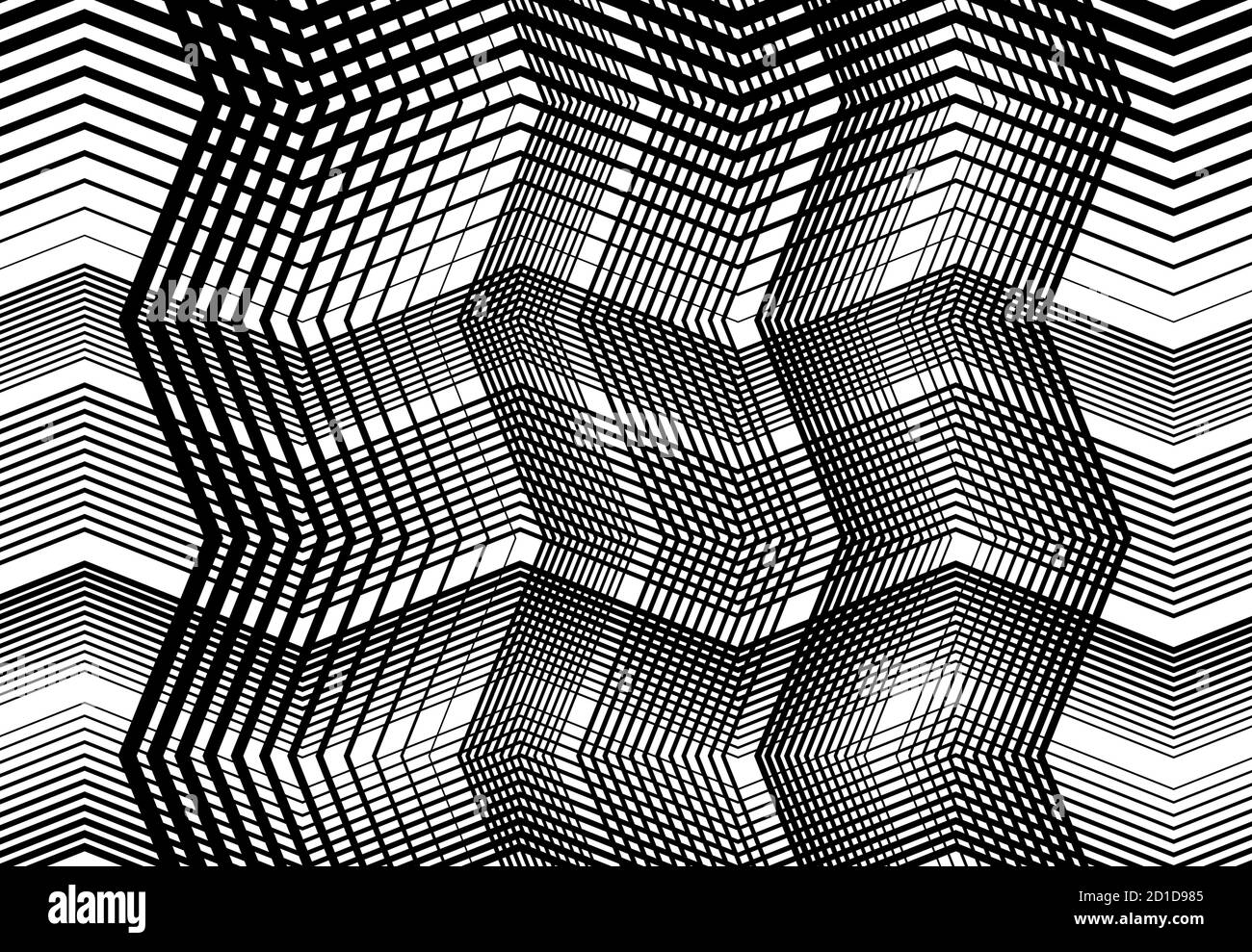 Geometric Structure Angular Angled Lines Stripes Grid Mesh And Trellis Grating Pattern