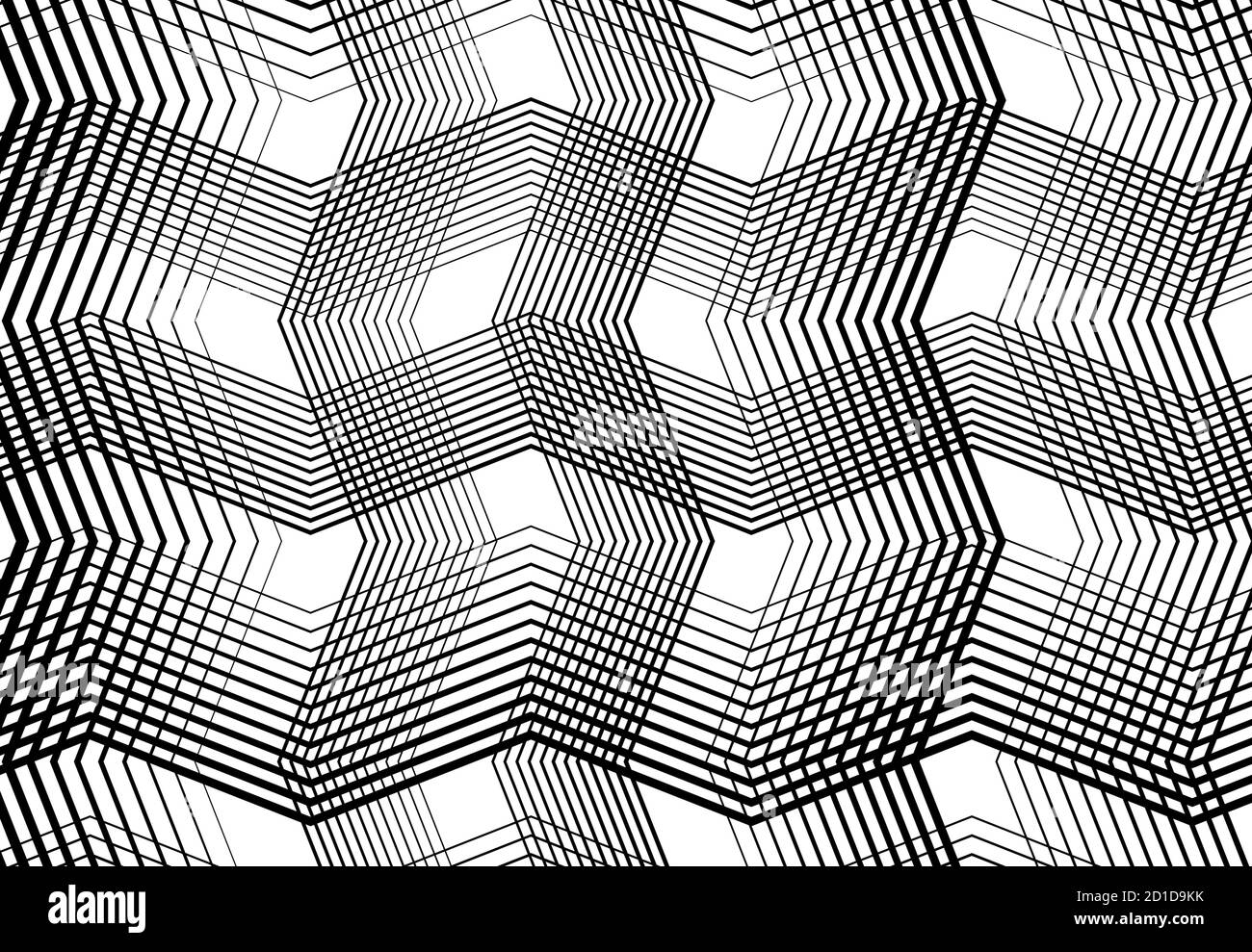 Geometric structure angular, angled lines, stripes grid, mesh and ...