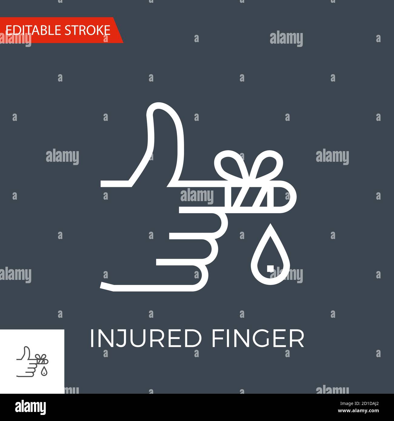 Injured Finger Icon High Resolution Stock Photography and Images - Alamy