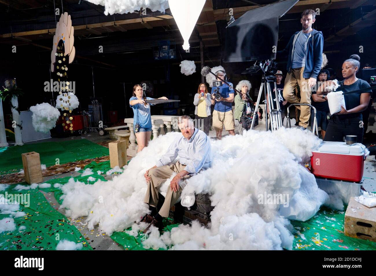 DICK JOHNSON IS DEAD, center: Dick Johnson, on set, 2020. ph: Barbara ...