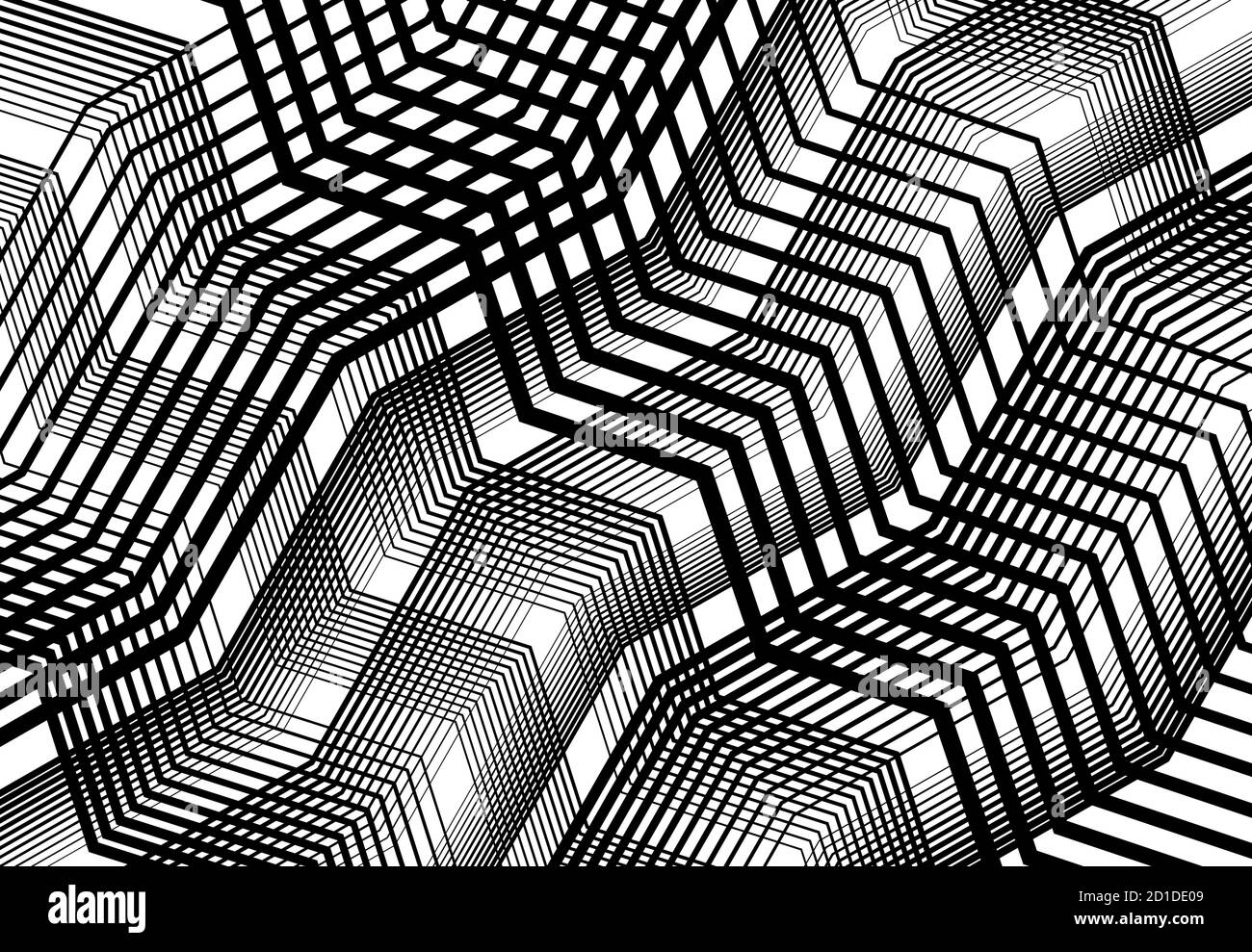 Geometric structure angular, angled lines, stripes grid, mesh and ...
