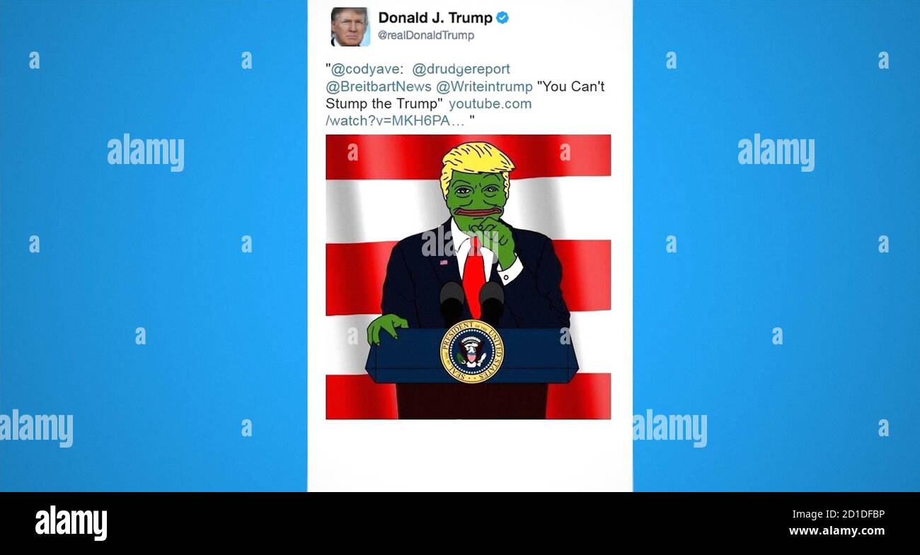 FEELS GOOD MAN, Pepe the Frog as Donald Trump - retweeted by Trump ...
