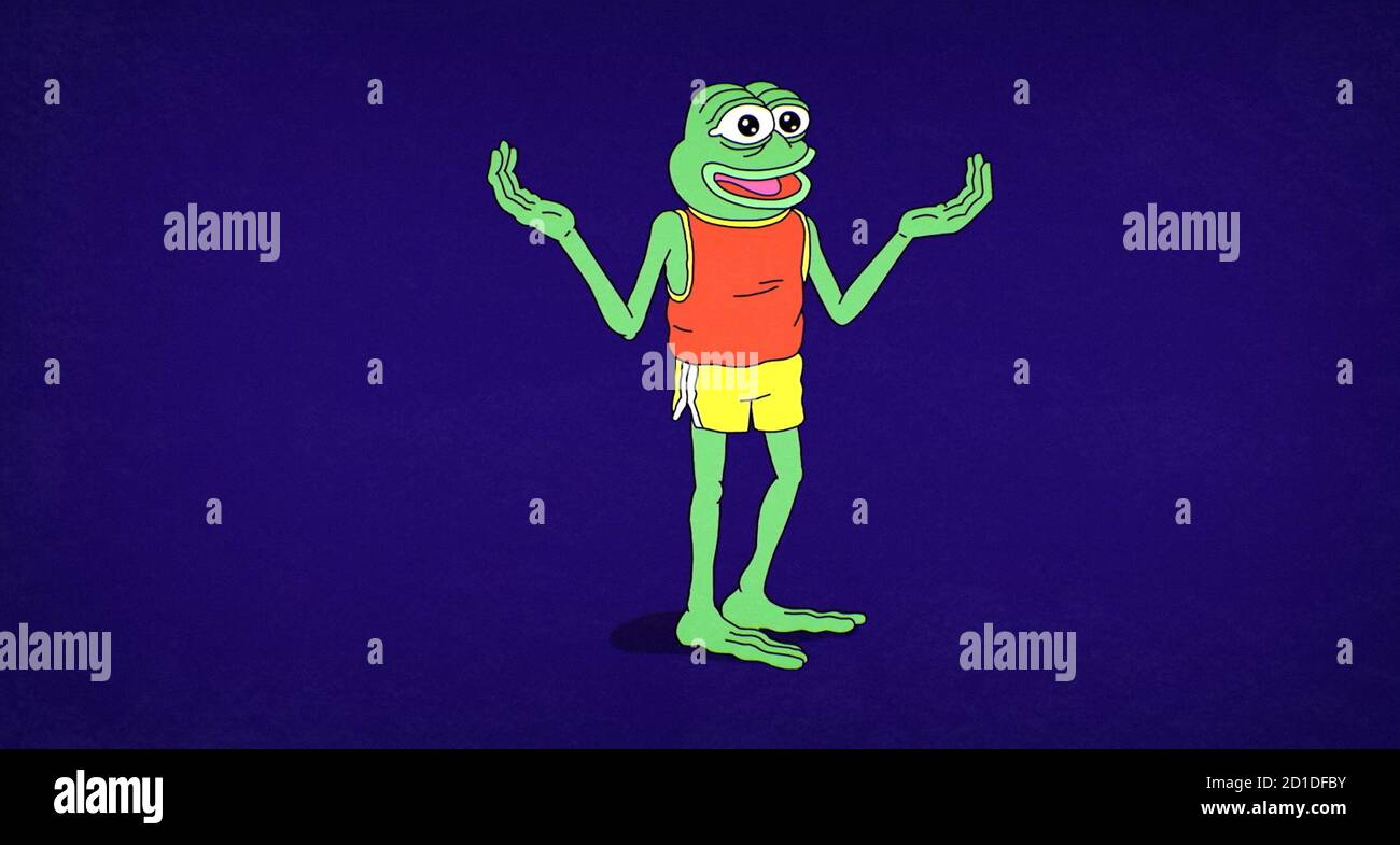 FEELS GOOD MAN, Pepe the Frog, the web comics character co-opted by the alt-right as a symbol of ...