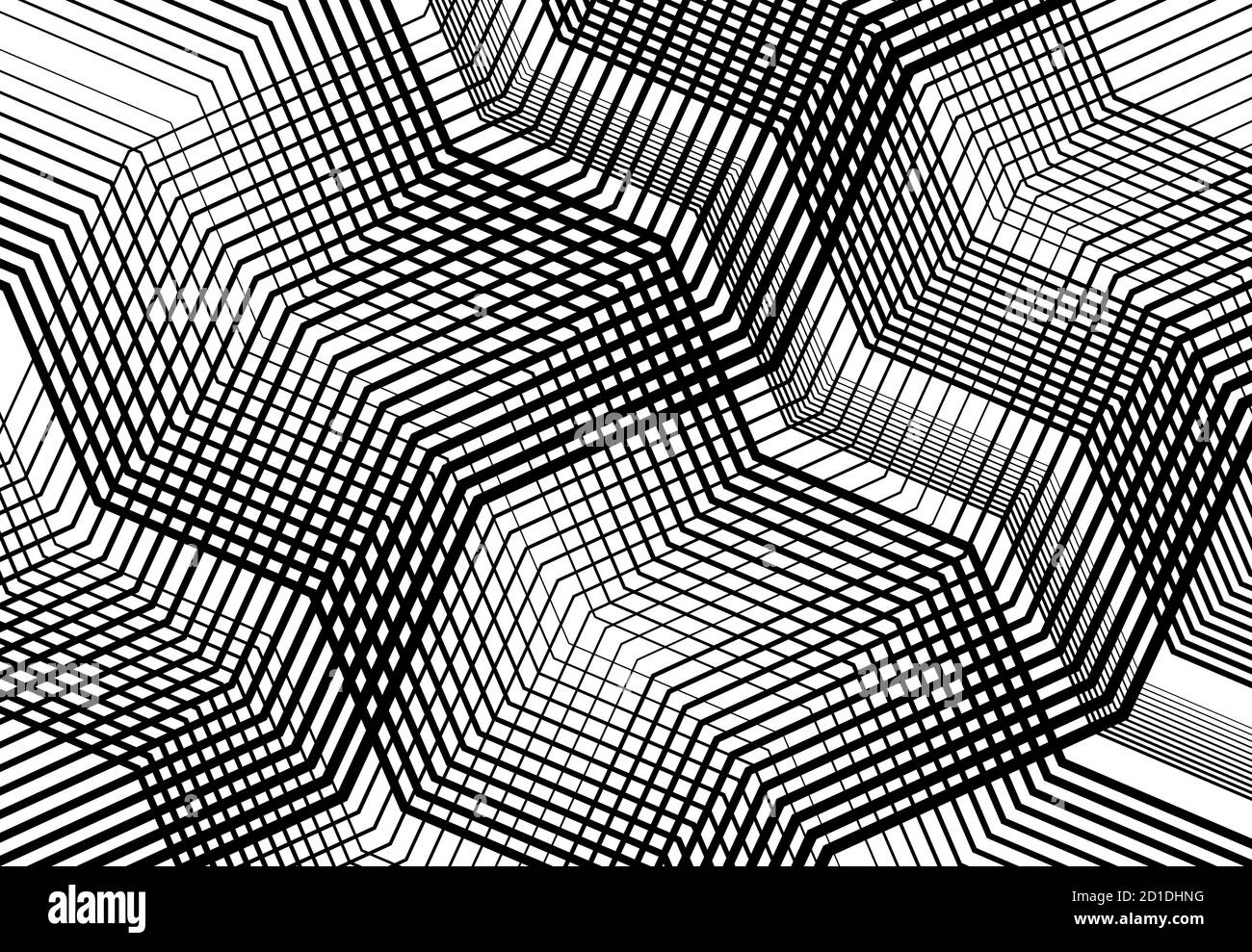 Geometric Structure Angular Angled Lines Stripes Grid Mesh And Trellis Grating Pattern