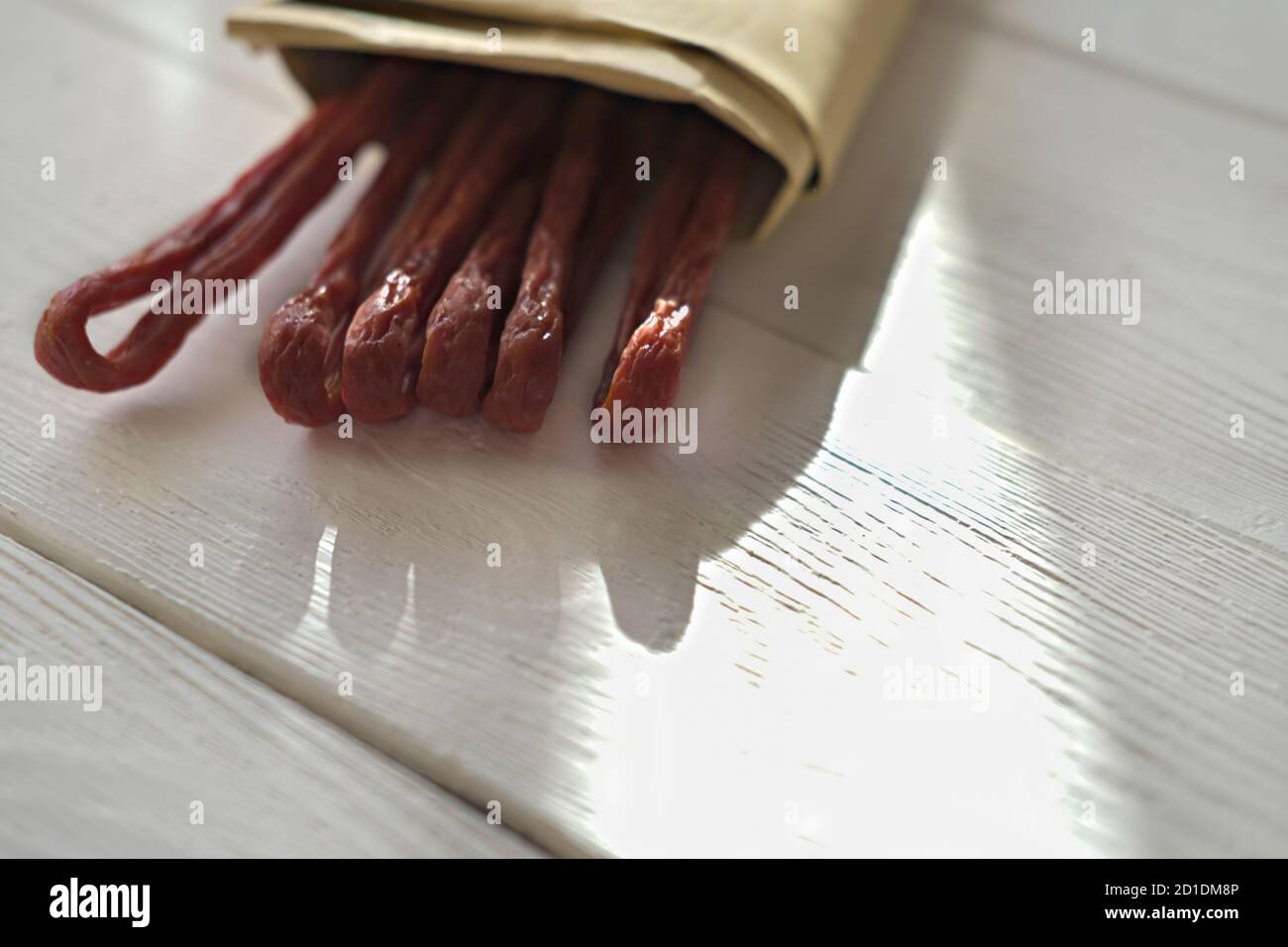 biltong or jerked meat. traditional south african dried meat . biltong ...