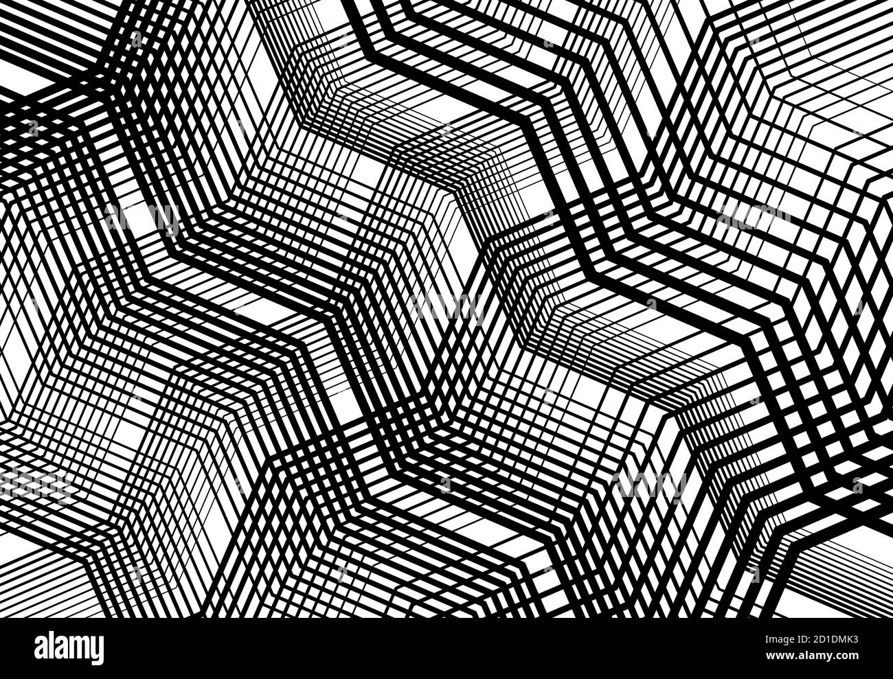 Geometric structure angular, angled lines, stripes grid, mesh and ...