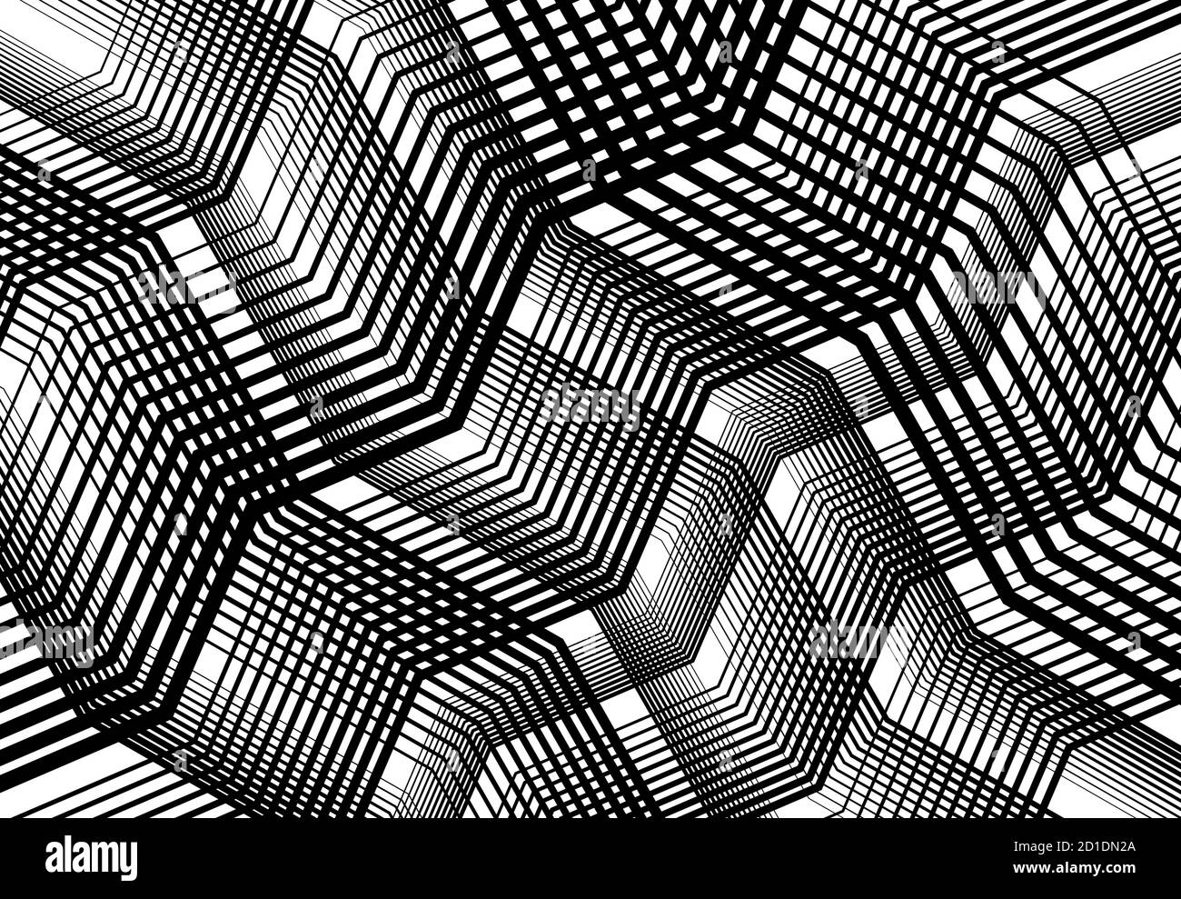 Geometric structure angular, angled lines, stripes grid, mesh and ...