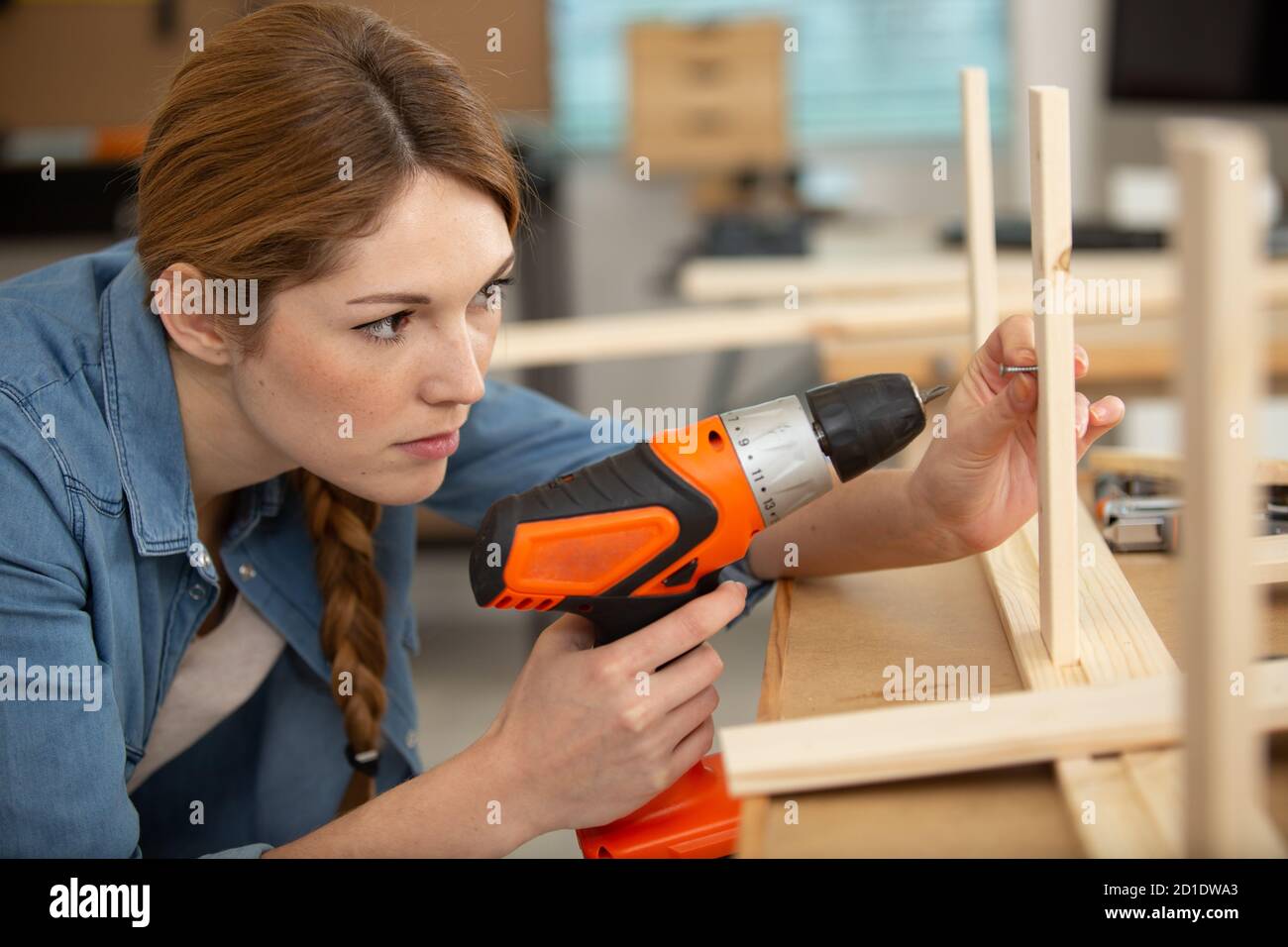 Close up cordless drill making hi-res stock photography and images - Alamy