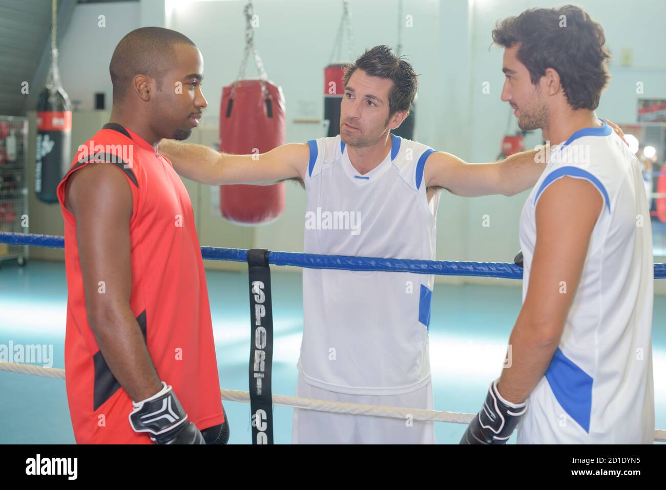Diverse male boxer trainer hi-res stock photography and images - Alamy