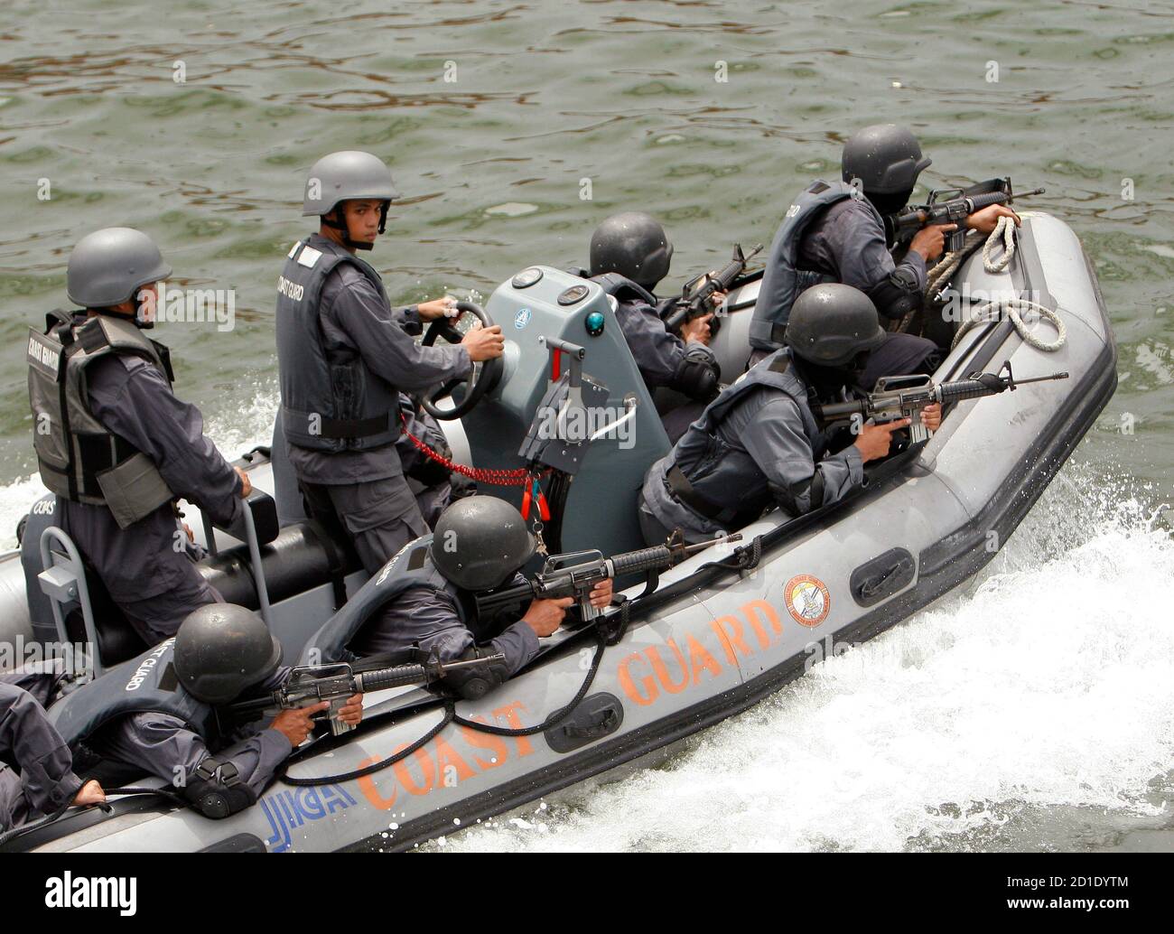 Philippine coast guard drill hi-res stock photography and images - Alamy