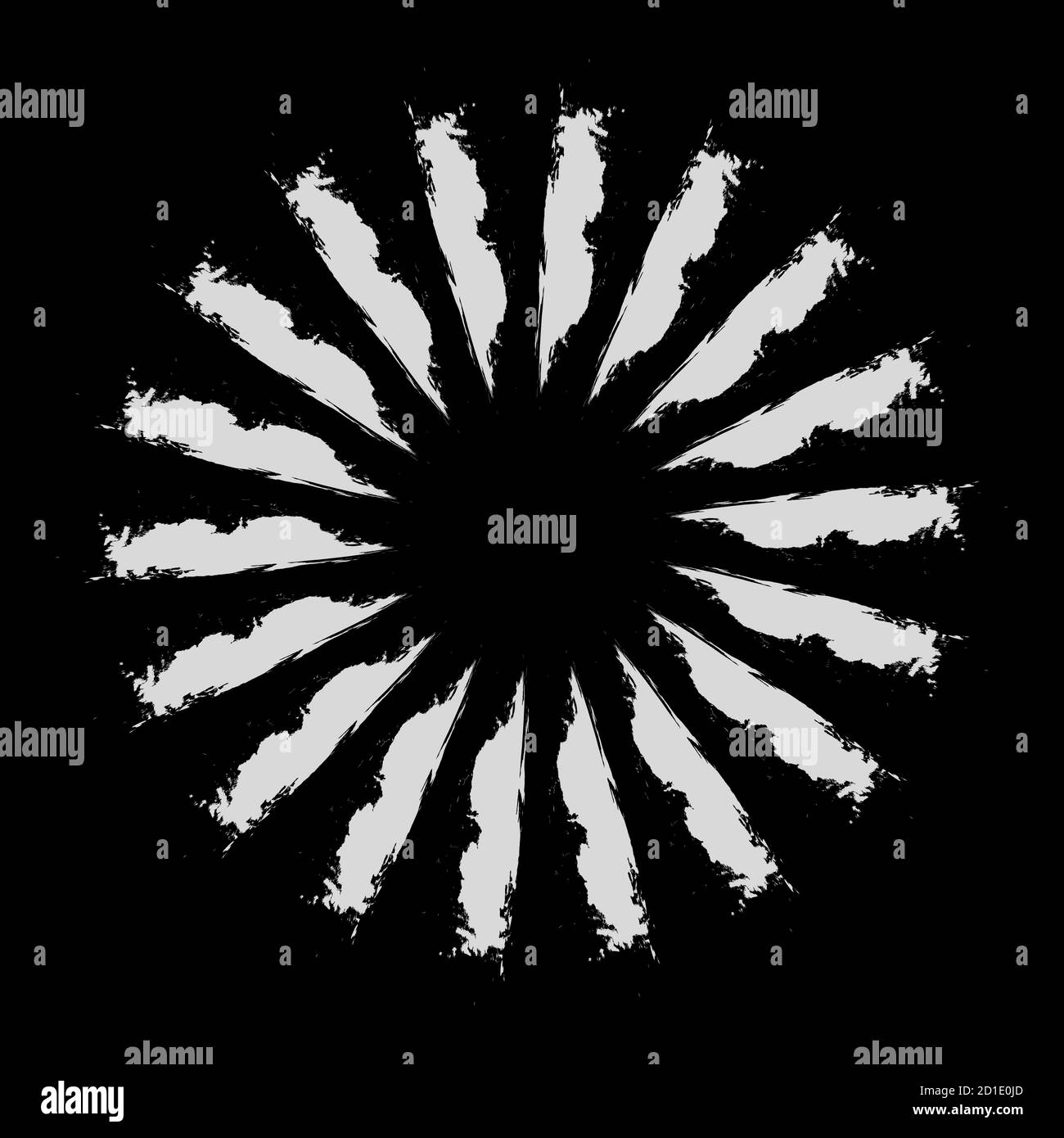 Radial element with grungy, grunge radiating lines. Burst, starburst ...