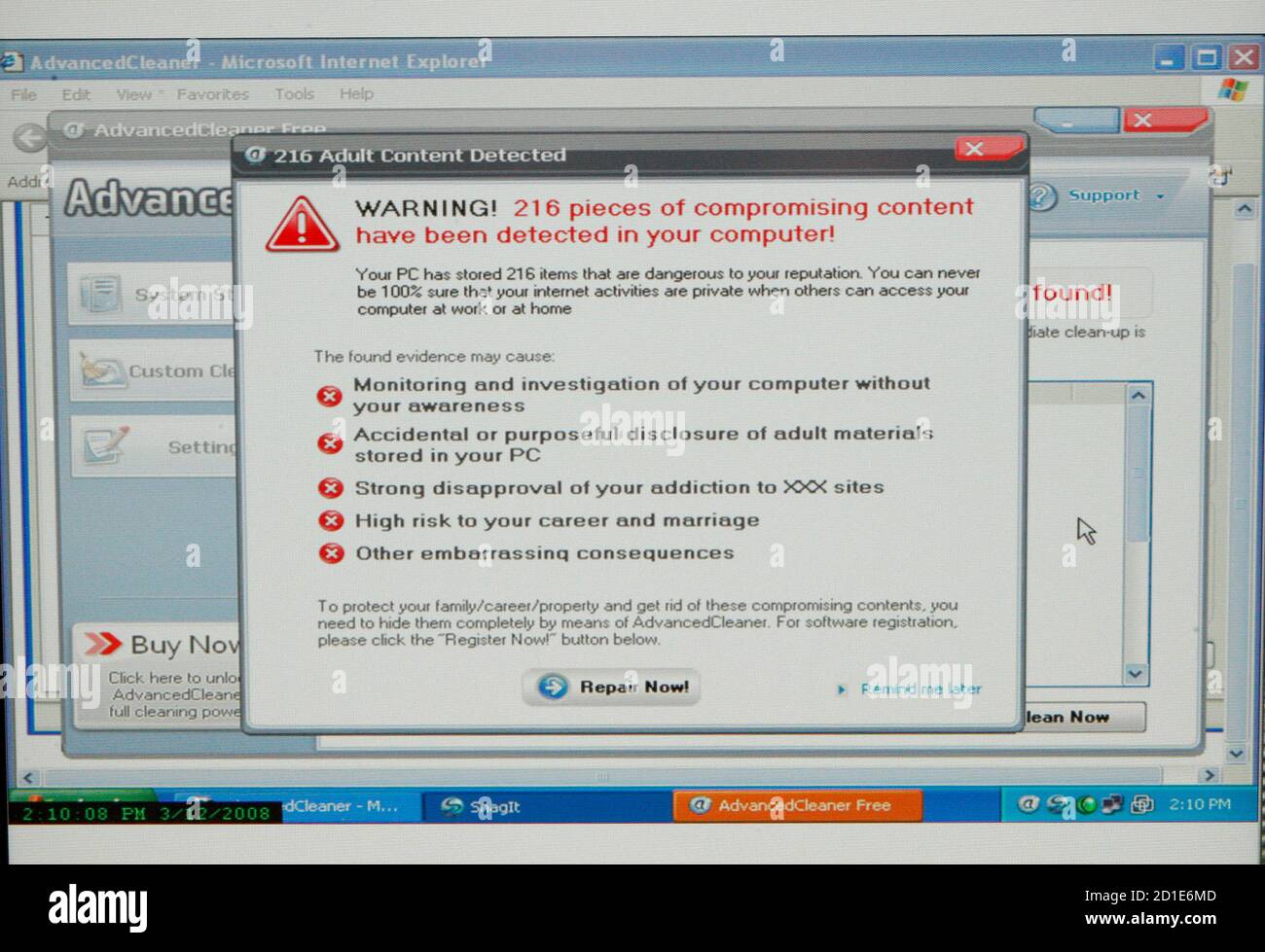 Scareware image hi-res stock photography and images - Alamy